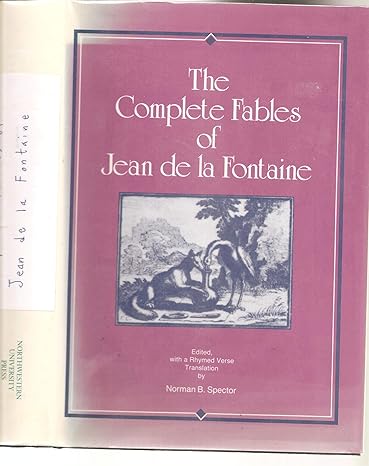 Amazon.com: The Complete Fables of Jean de la Fontaine: 9780810107595 ...