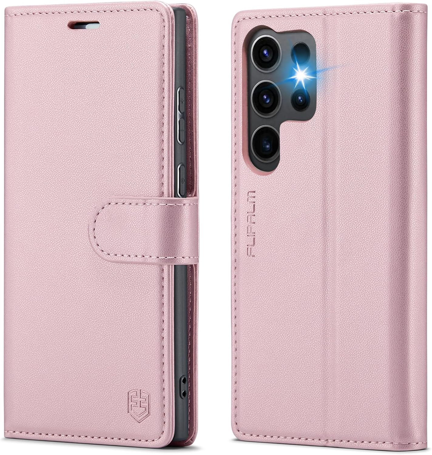 Amazon.com: FLIPALM Wallet Case for Samsung Galaxy S23 Ultra, RFID Blocking Credit Card Holder ...