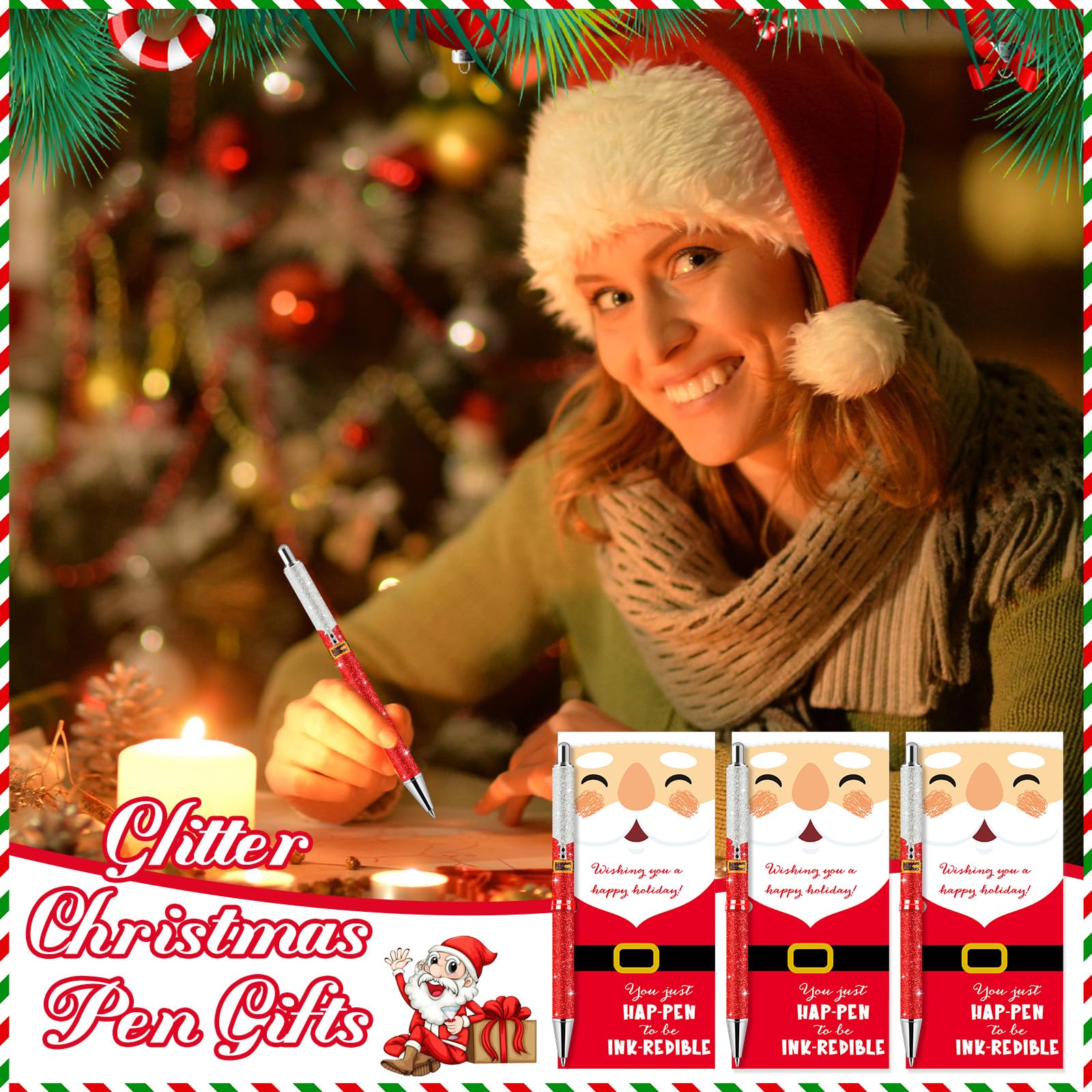 Snapklik.com : Sayglossy 25 Sets Christmas Gifts Bulk Glitter Christmas ...