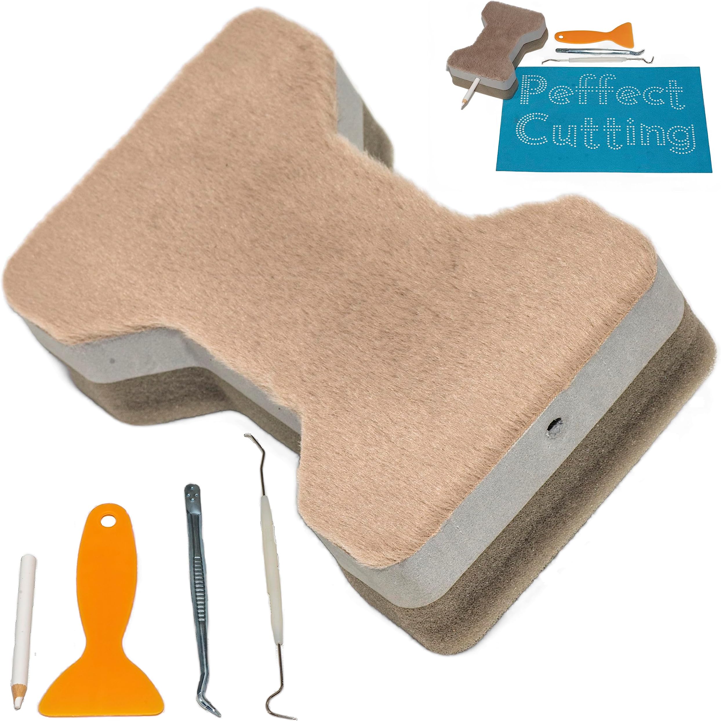 Amazon.com : GLOCTO Rhinestone brush tool to spread rhinestones for ...