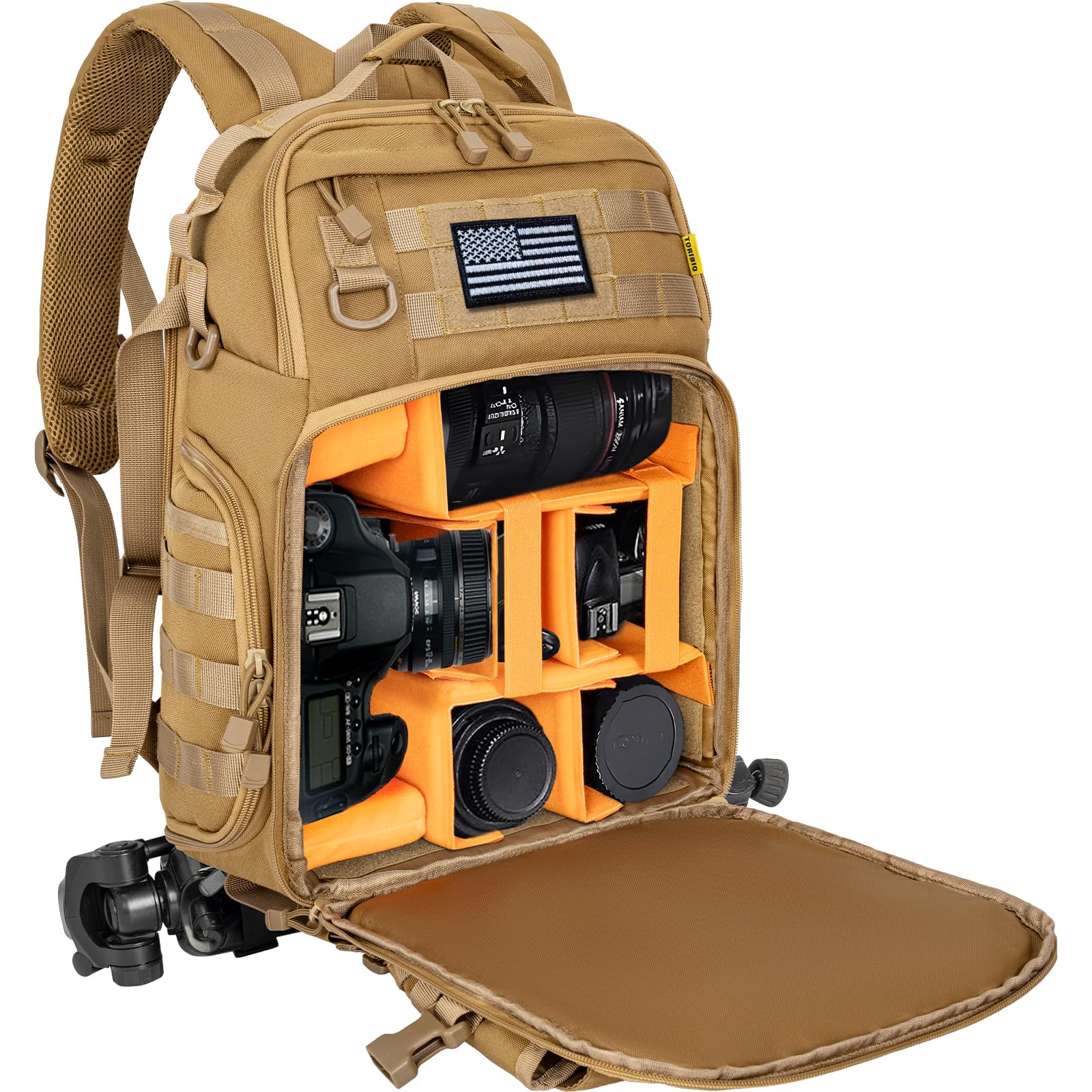 Amazon.com : TORIBIO Camera Backpack for DSLR/SLR/Mirrorless ...