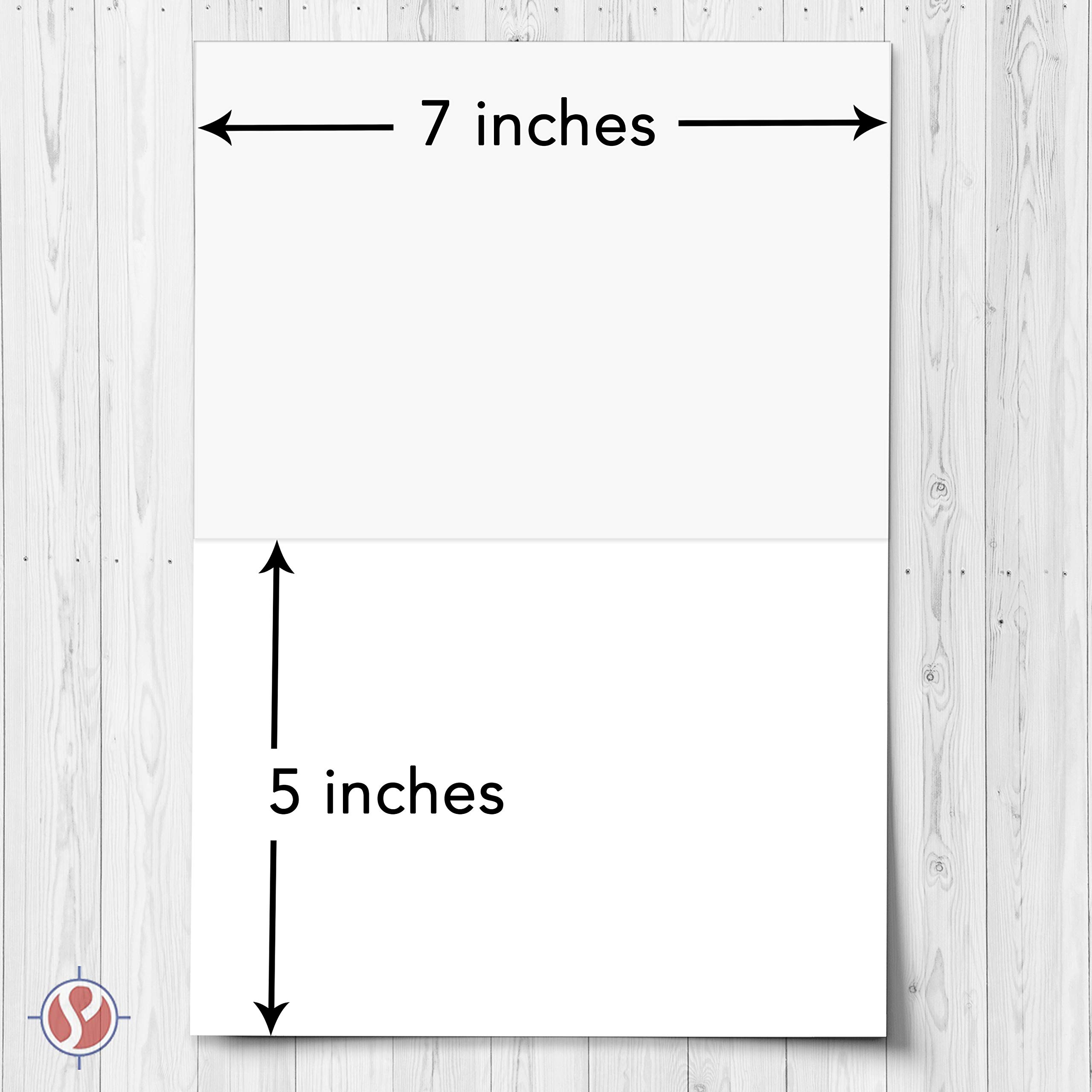 5 X 7 Card 2025 Snowflake Happy Holidays – Minimalist White Blank