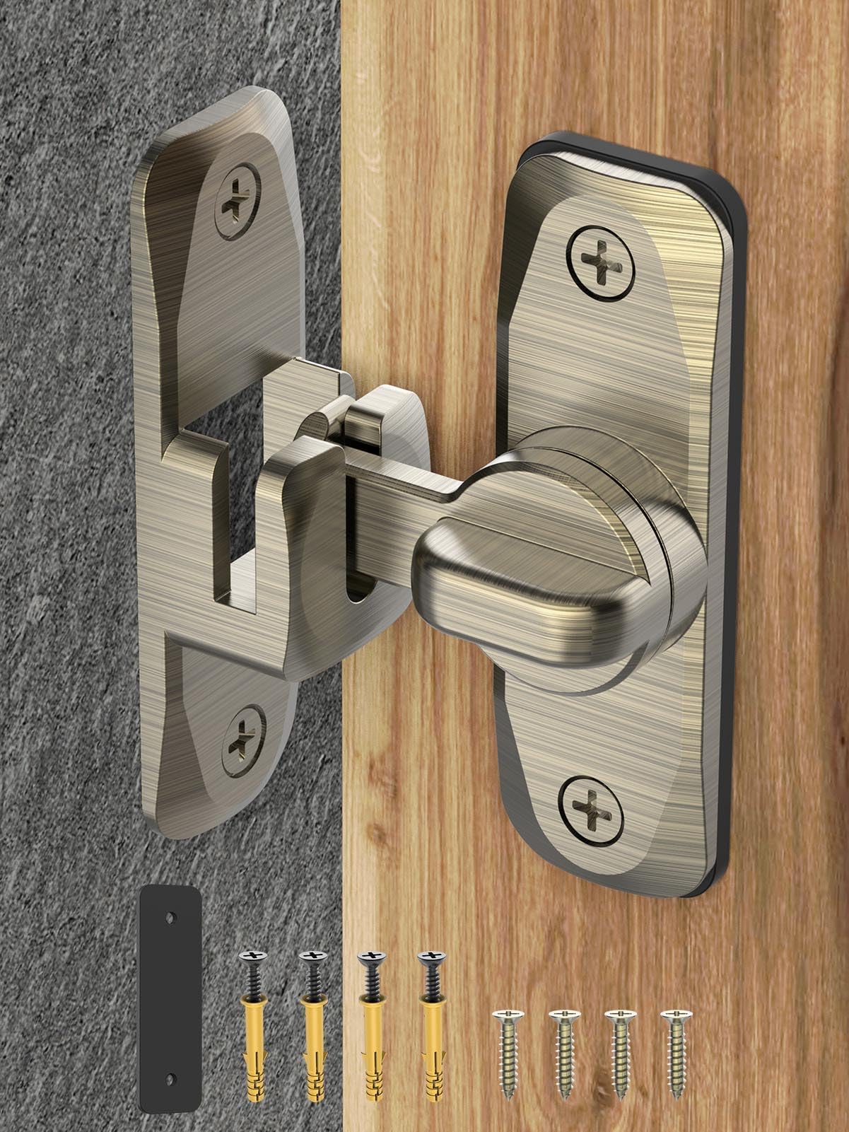 Amazon.com: 180 Degree Flip Sliding Barn Door Lock for Privacy - Safe ...