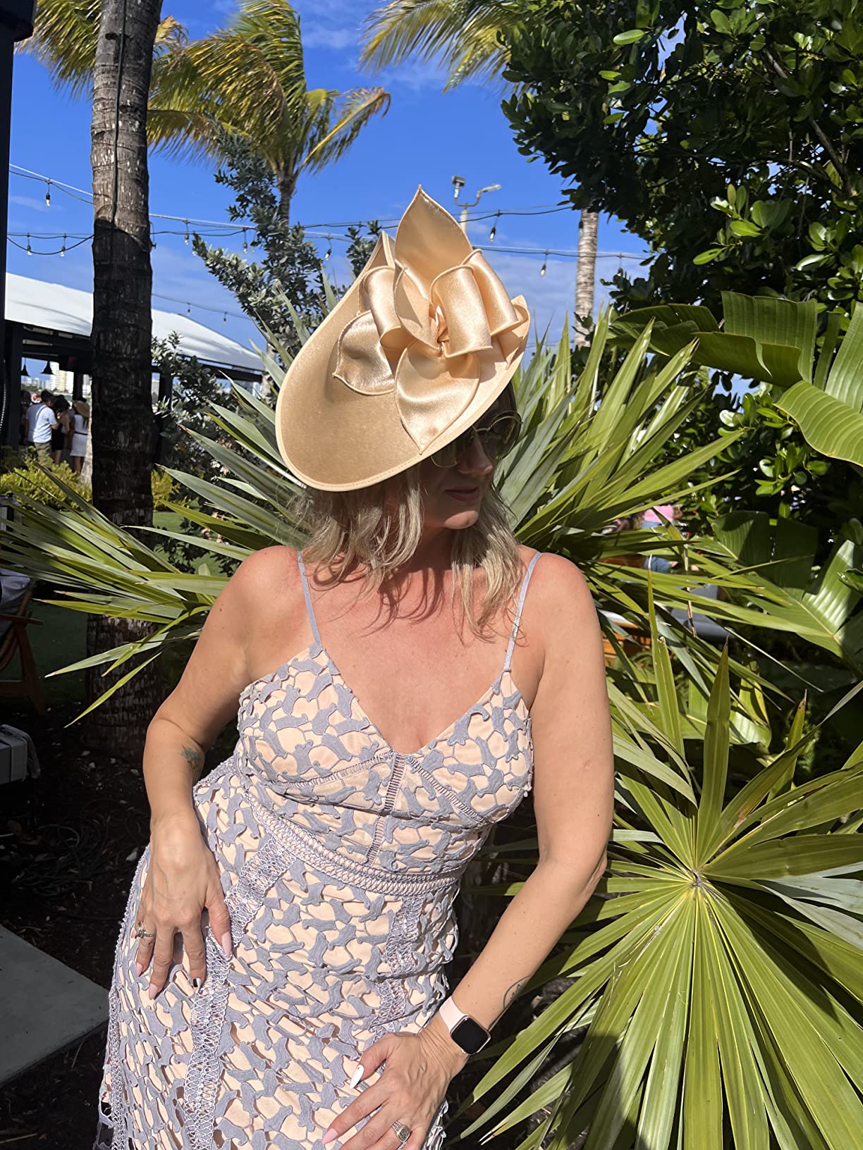 $9/mo - Finance BABEYOND Derby Hats for Women - Fascinators Tea Party Hats Headband Wide Brim ...