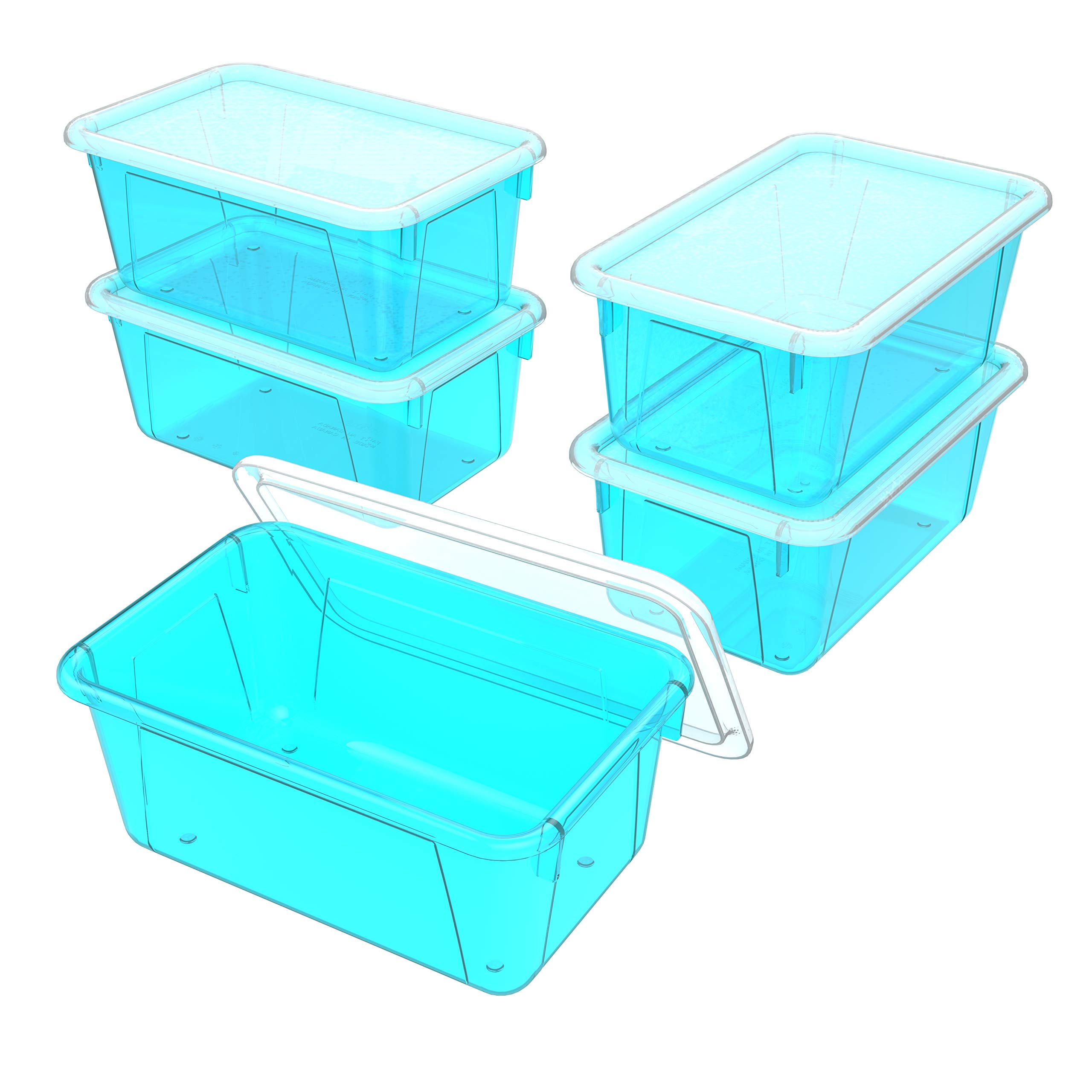 Buy Storex Small Cubby Bins – Plastic Storage Containers for Classroom ...