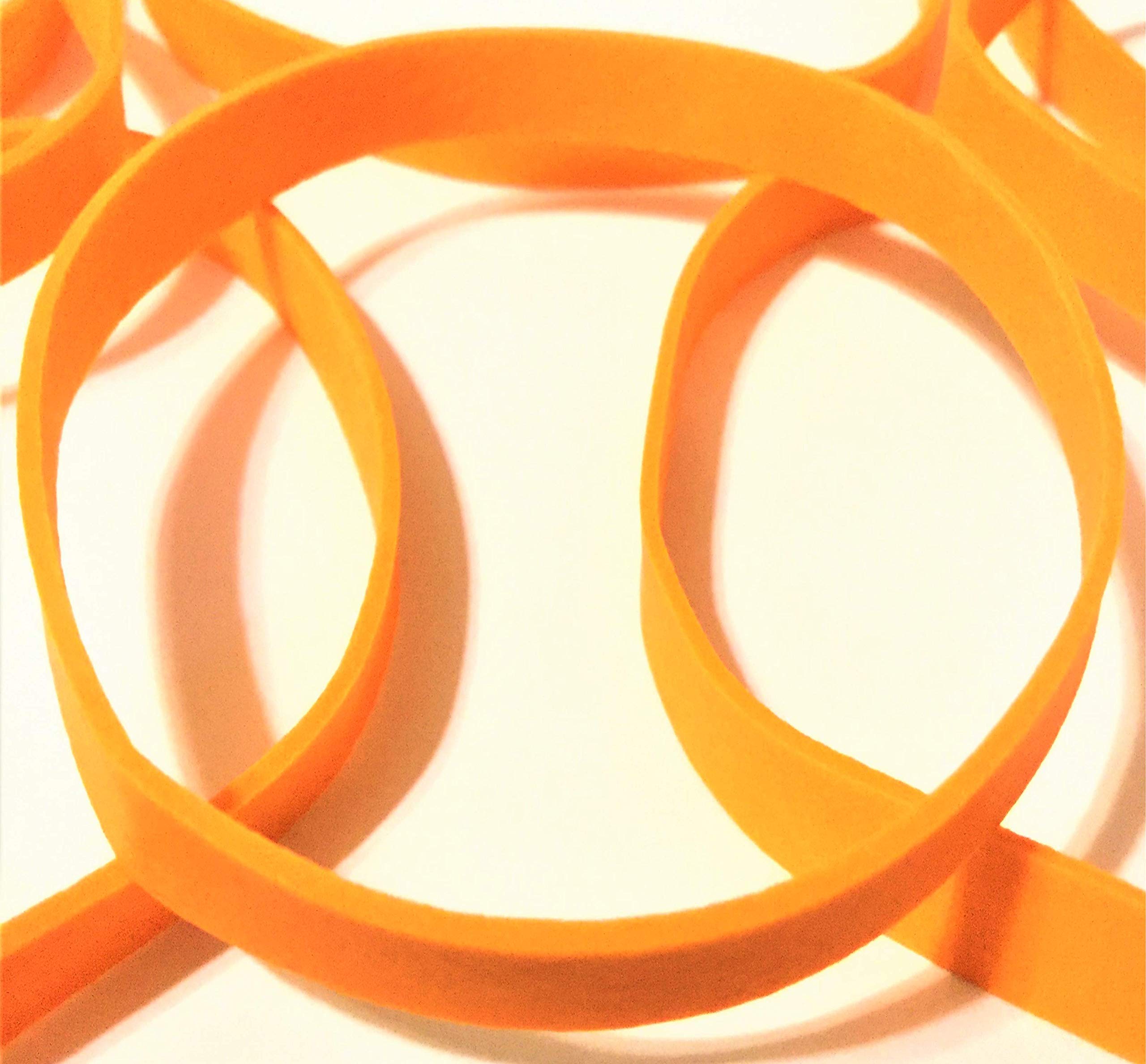 Amazon.com : Non-Latex Heavy-Duty Rubber Bands | Pack of 20 Orange ...