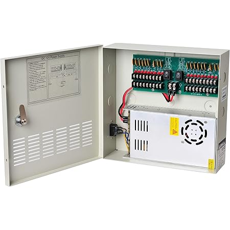 Amazon.com: EVERSECU 18 Channel DC12V 30 Amp Reset Fuse CCTV DC ...