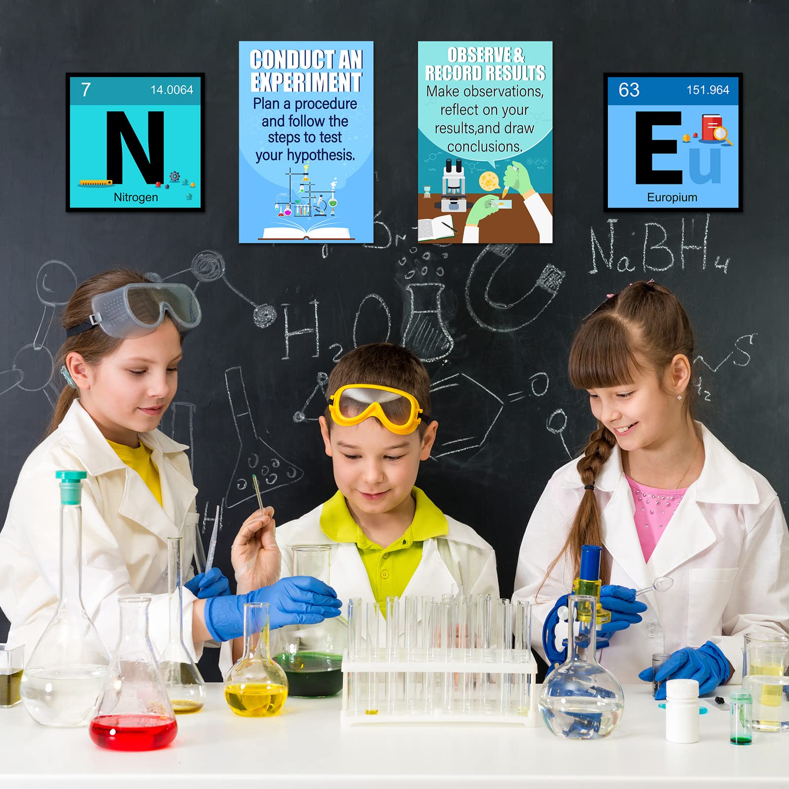 Science Classroom Decor Mua 27 Pieces Set Laminated Scientist Posters ...