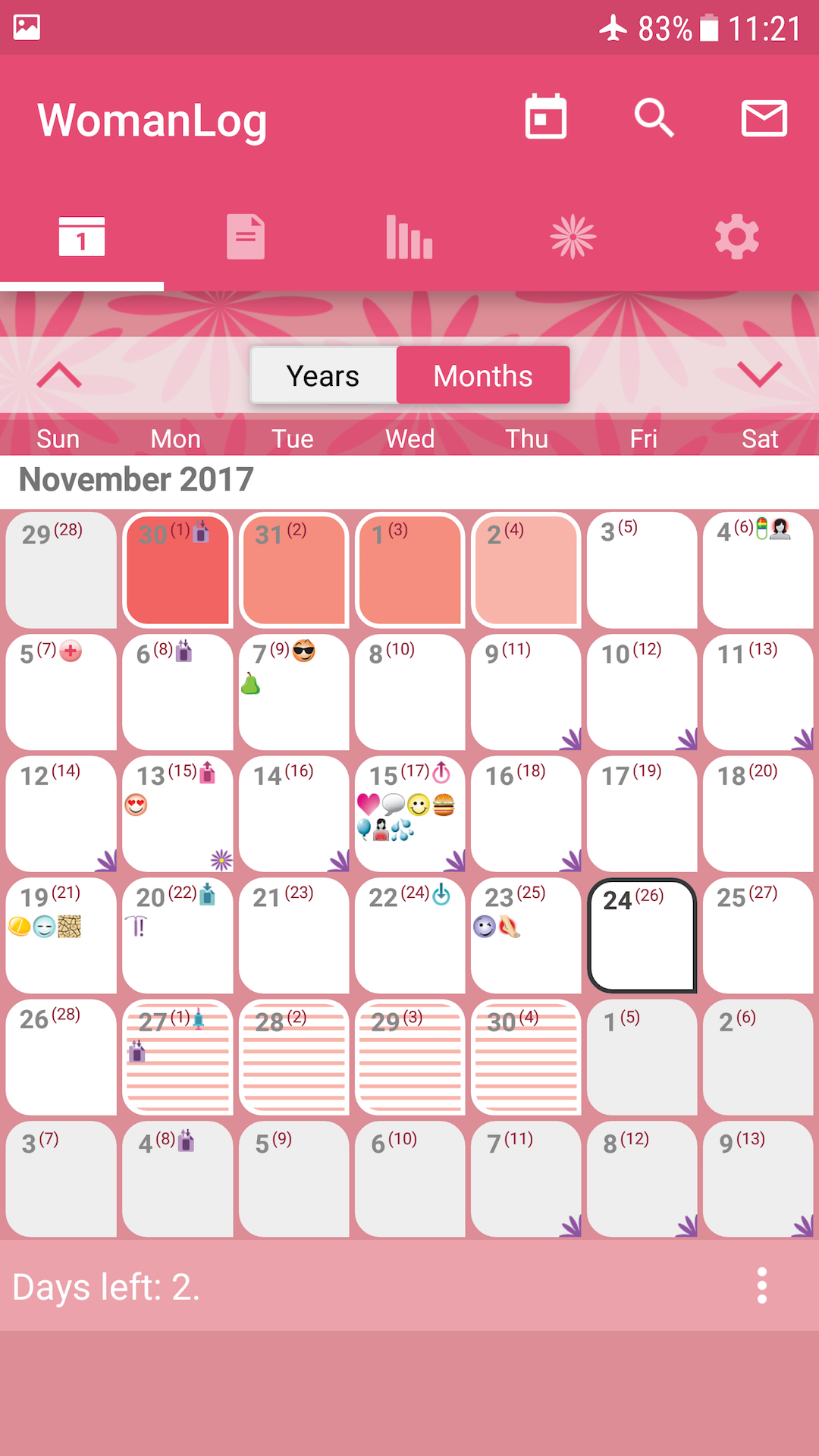 WomanLog Calendar - App on Amazon Appstore