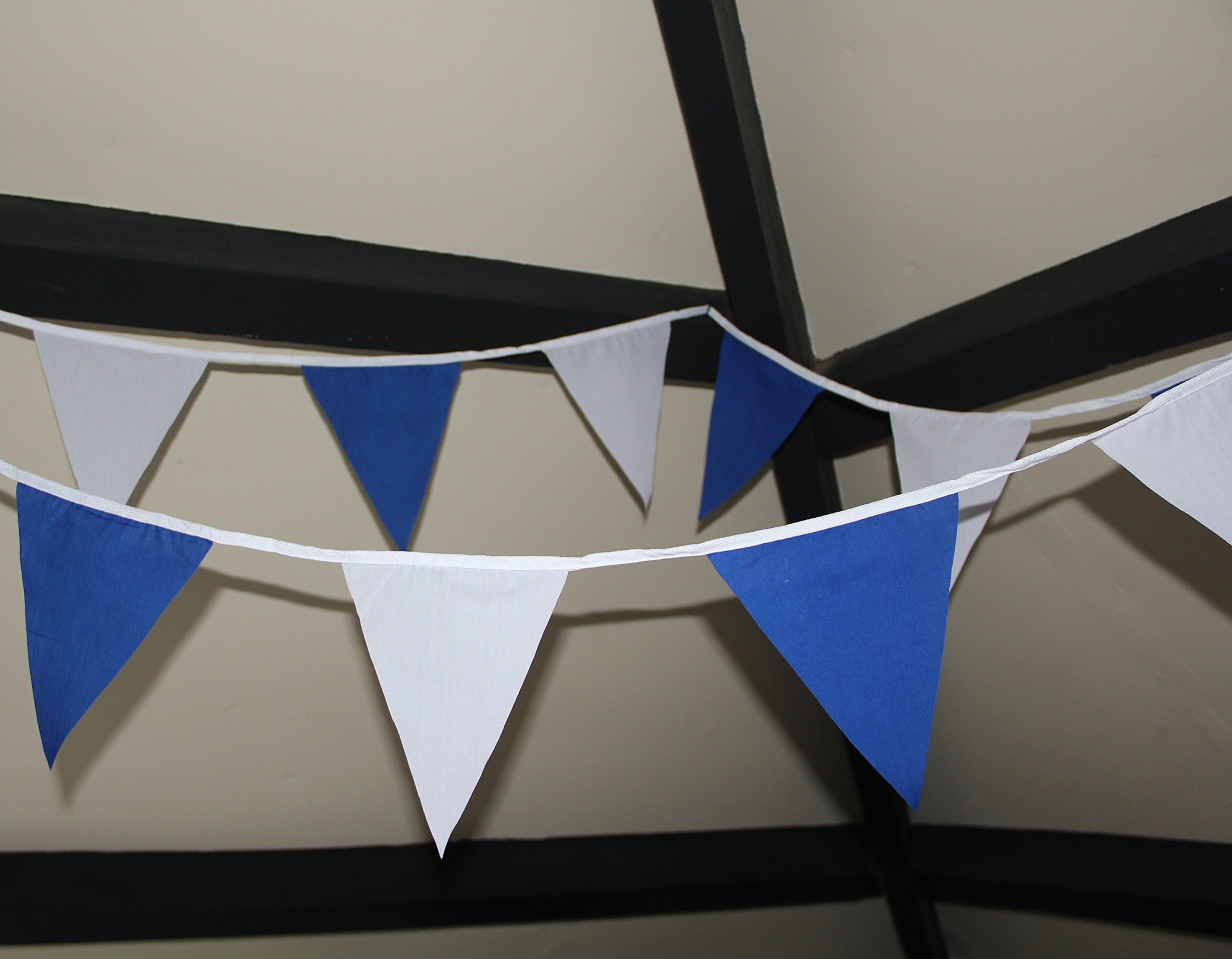 White Wedding Bunting - 10m Single Sided Bunting : Amazon.co.uk: Toys ...