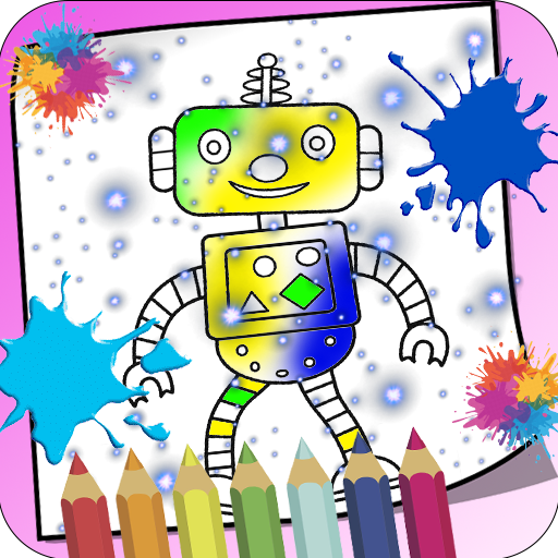 Glitter Robot Coloring Book For Kids - App on Amazon Appstore