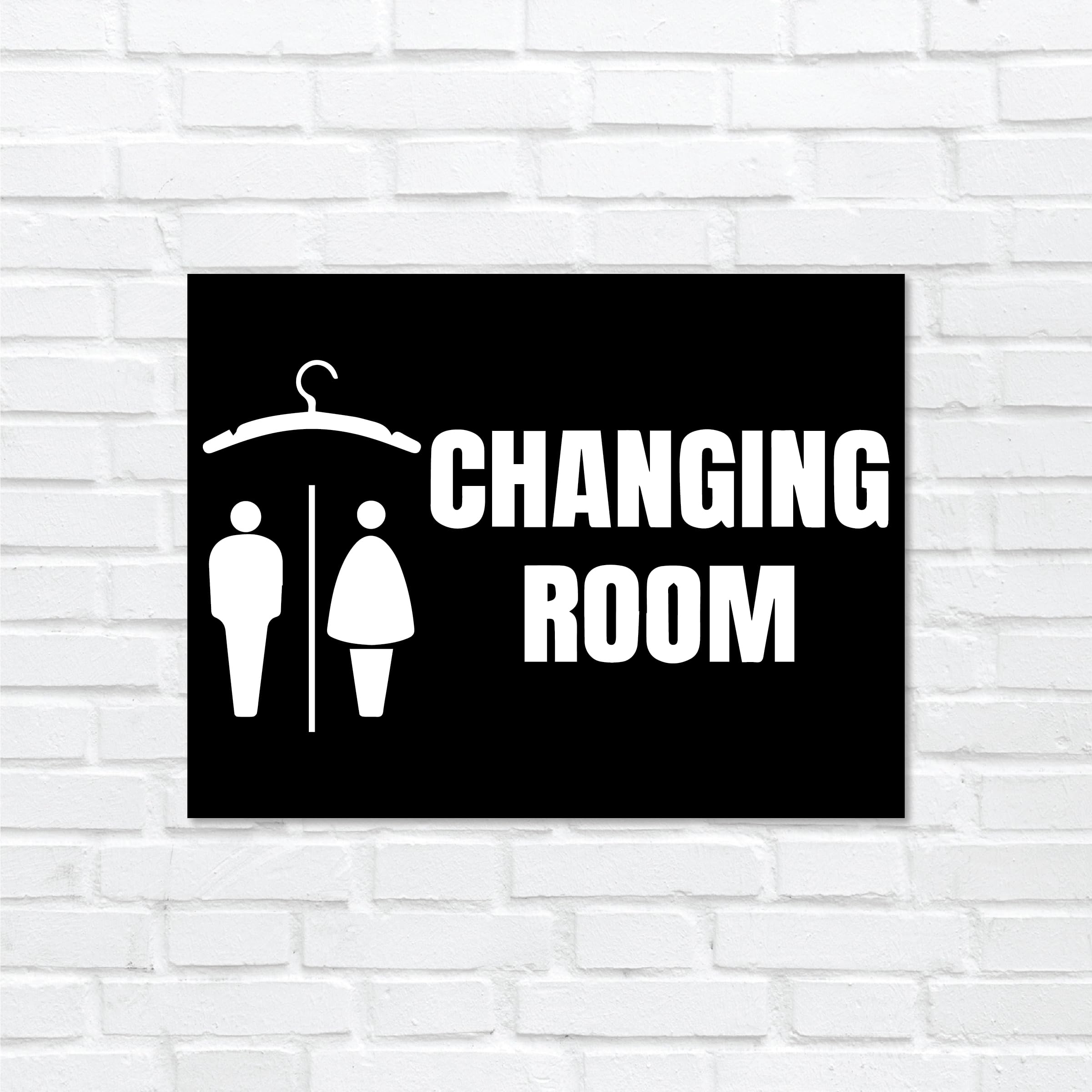 Buy SIGN EVER Dress Changing Room Sign Board For Auditorium Shops ...
