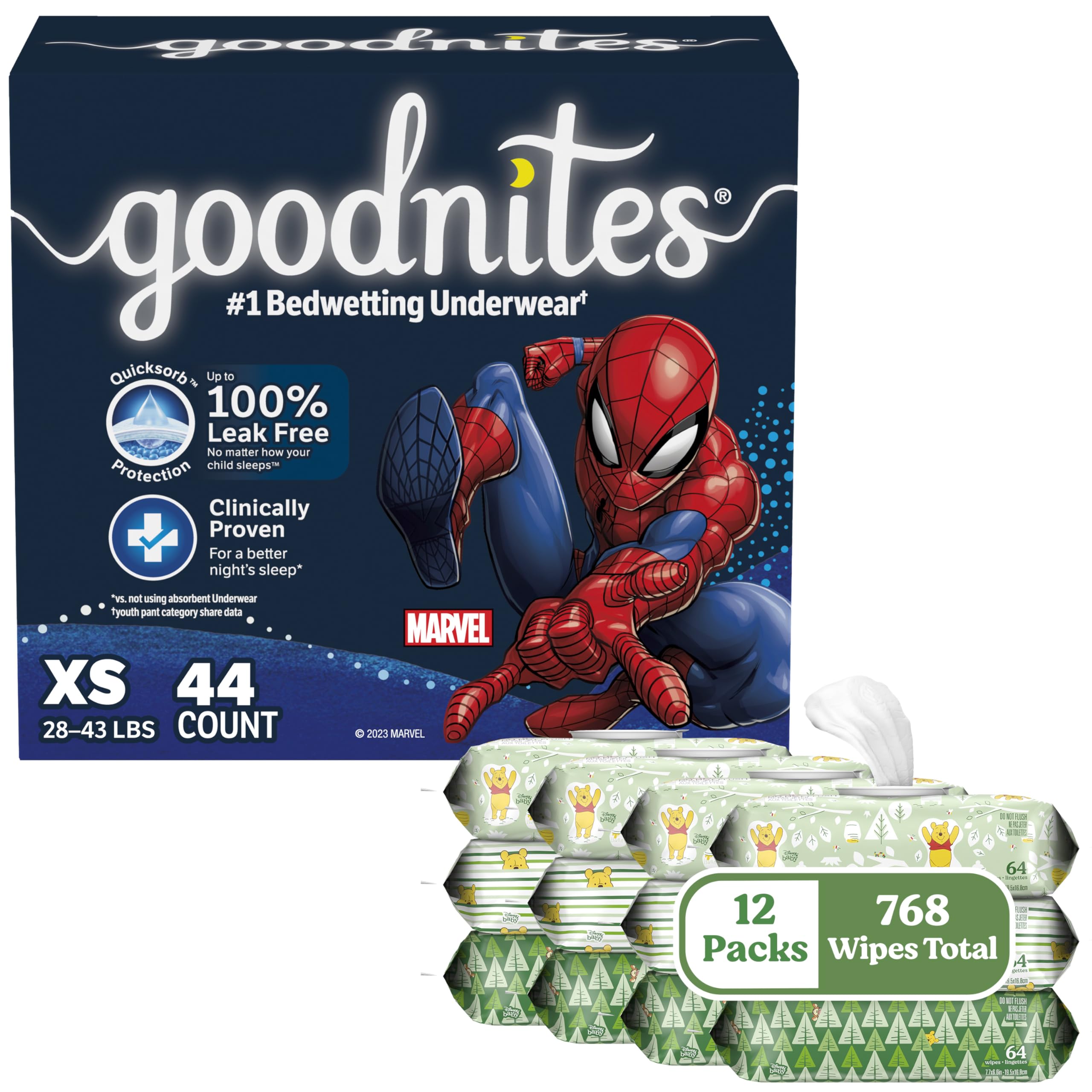 Amazon.com: Goodnites and Wipes Bundle: Goodnites Underwear for Boys ...
