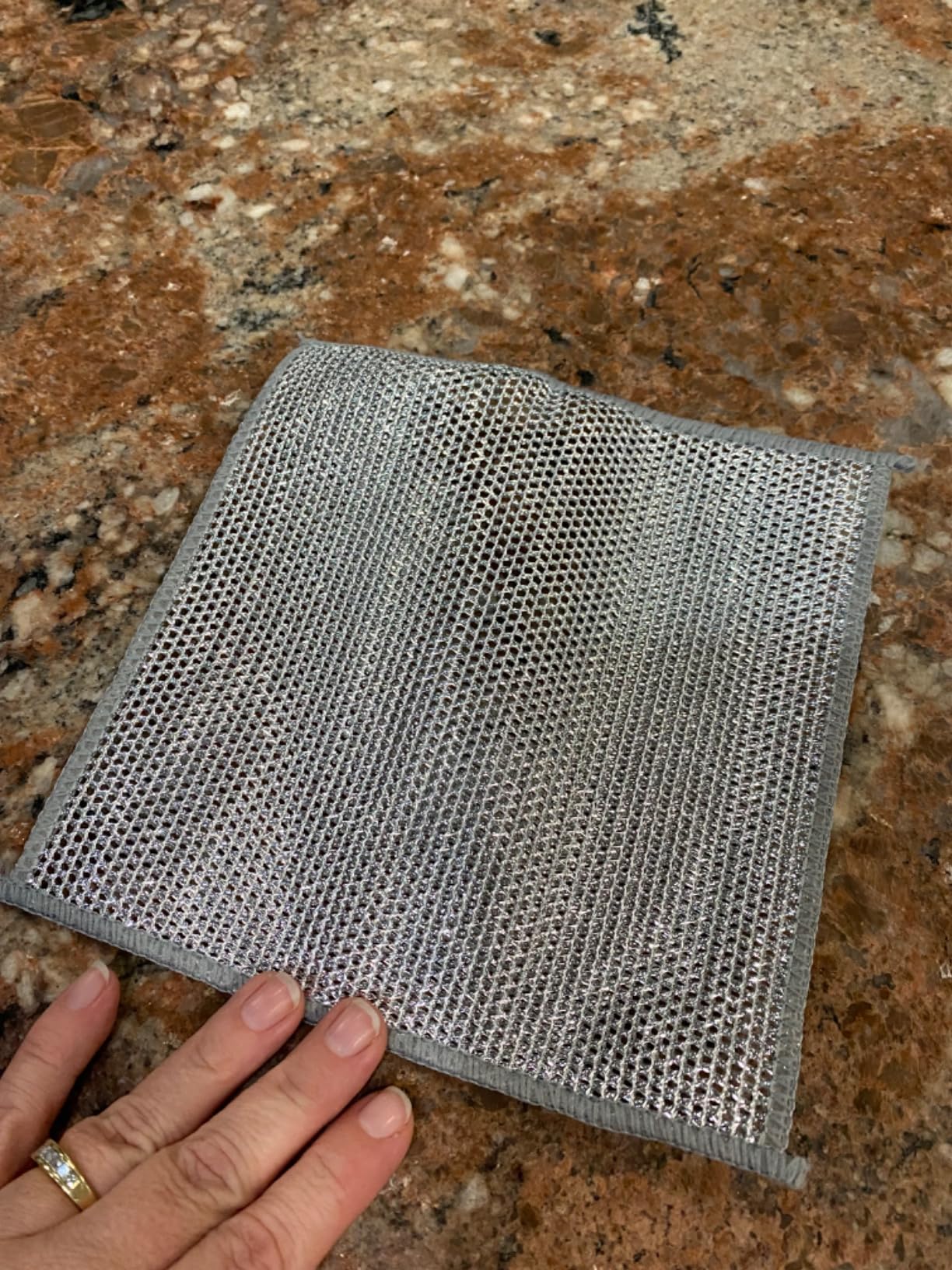 Amazon.com: Double layer metal wire scratch free cloth, dry and wet ...