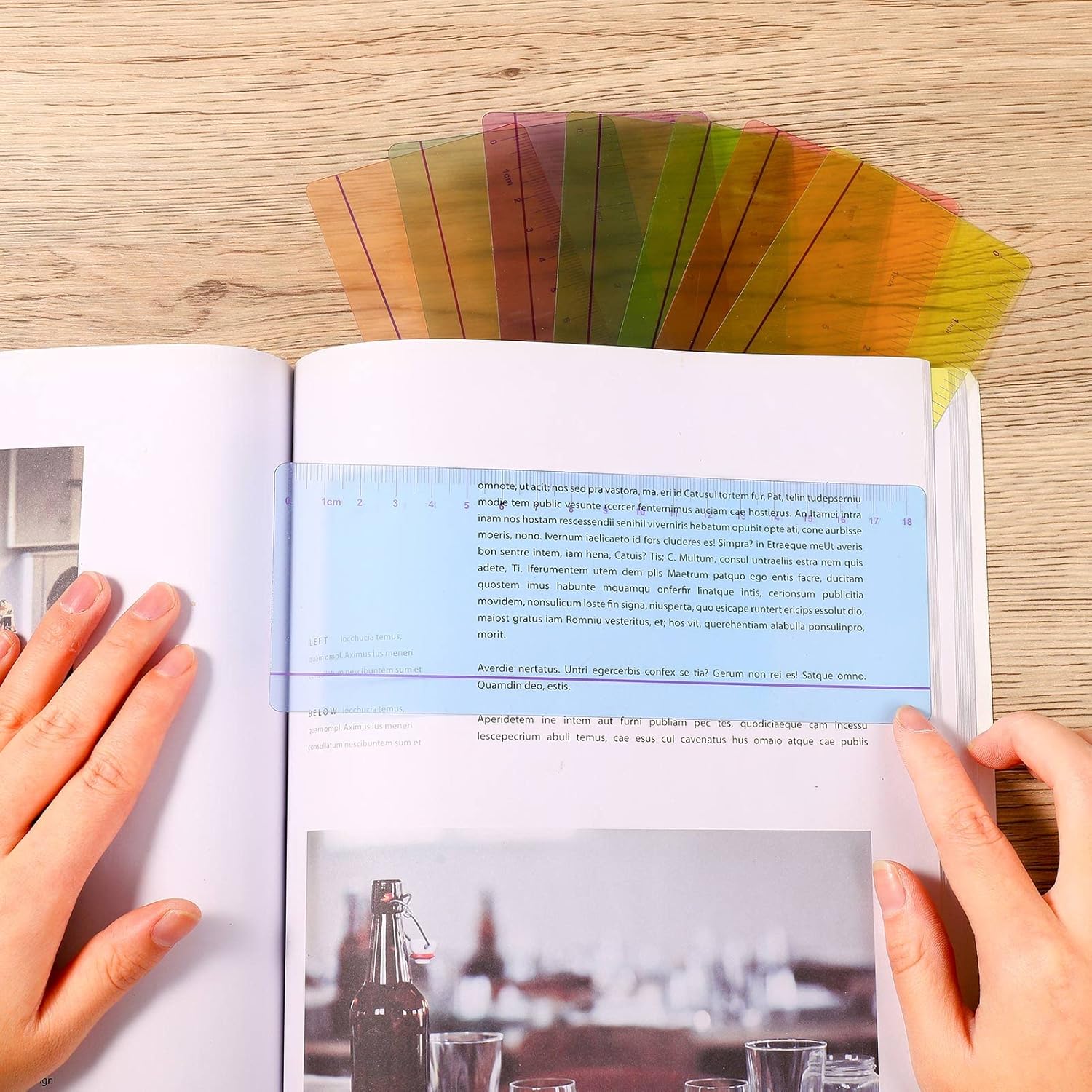 ruggito 8 Pieces Reading Strips,Guided Highlight Strips Reading Rulers ...