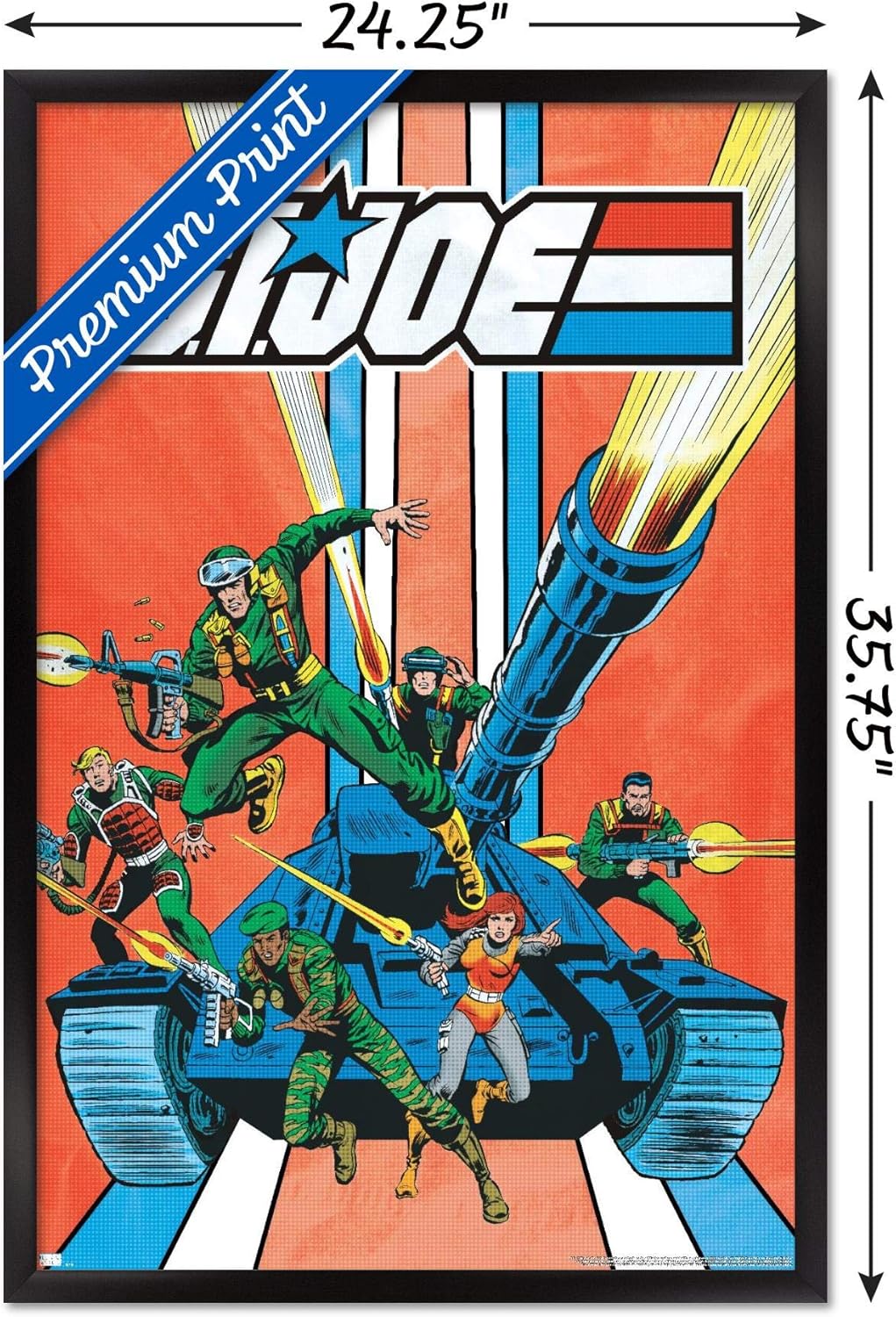 Trends International GI Joe-Tank – Póster de pared, 22.375 x 34 ...