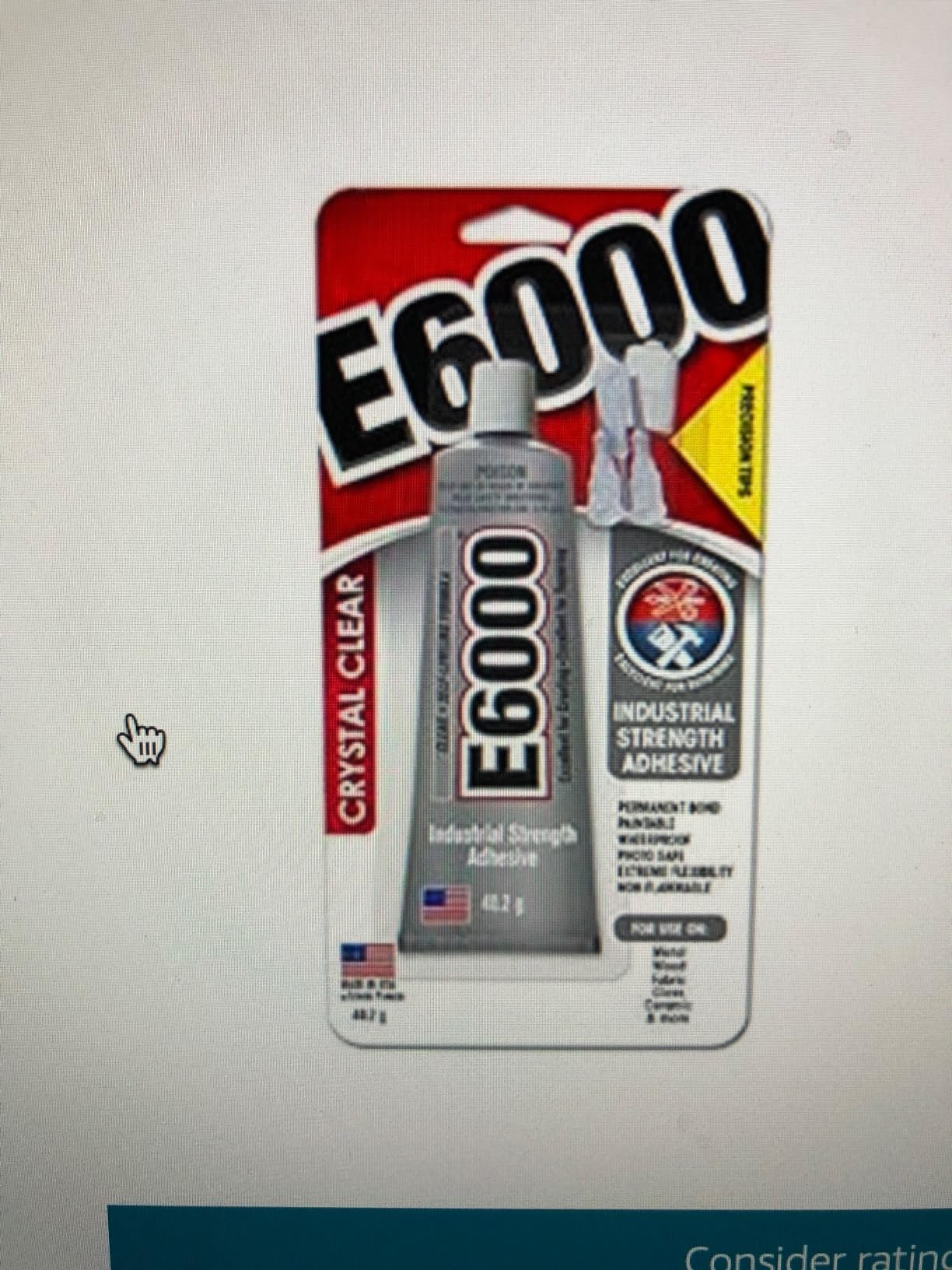 E6000 10231020 Clear Adhesive 40.2 G with Precision Tips : Amazon.com ...