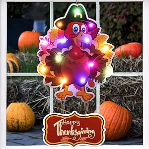 Amazon.com: Thanksgiving Window Lights, Thanksgiving Window Decorations ...