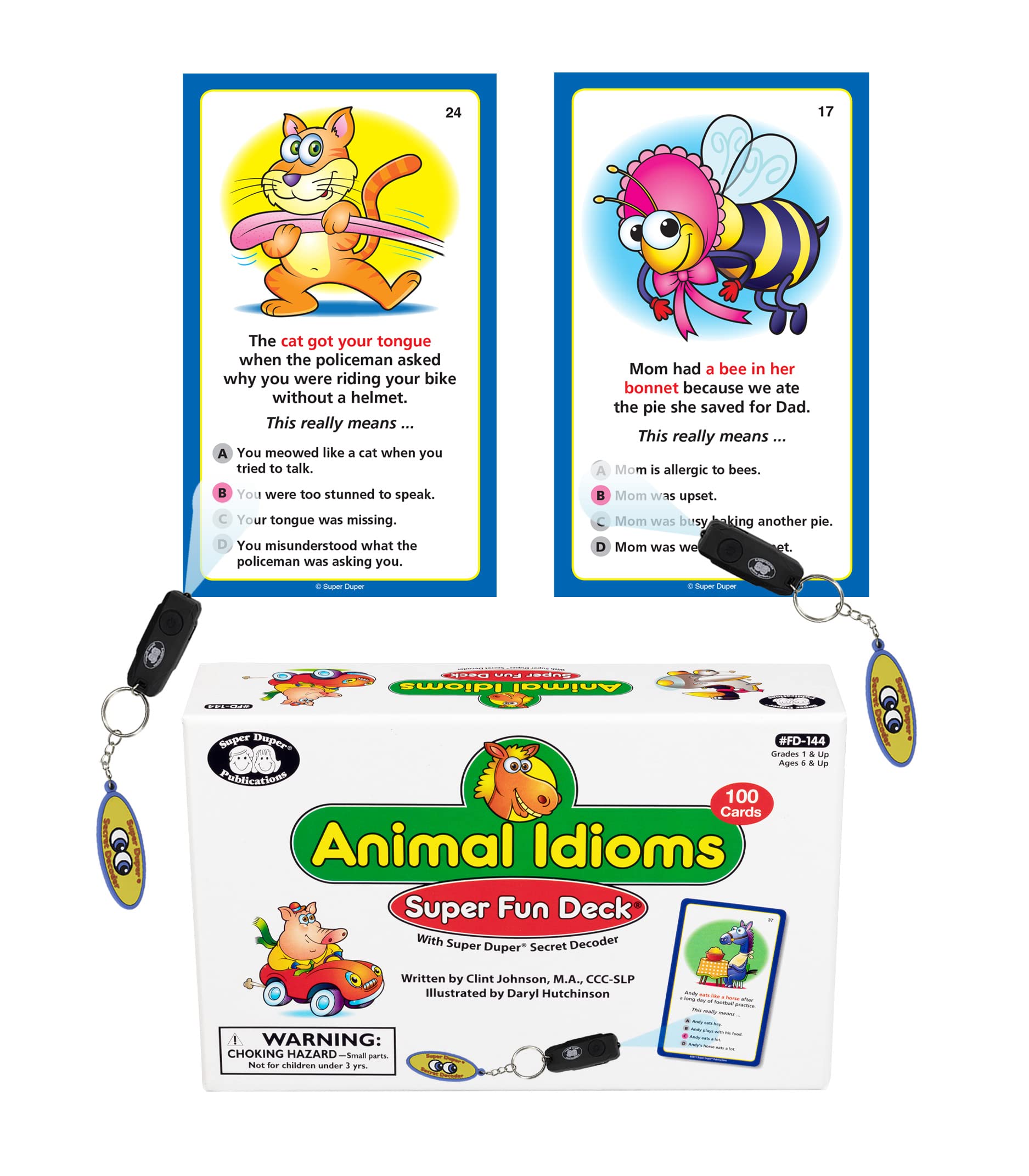 Buy Super Duper Publications | Animal Idioms Fun Deck with Secret ...