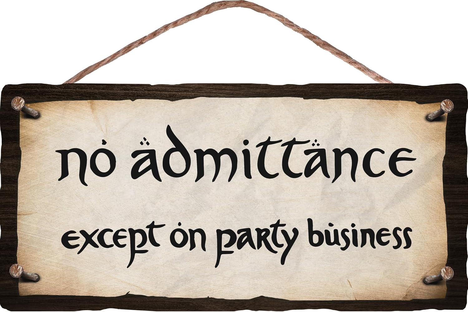 Amazon.com: flinelife No Admittance Except on Party Business Wood Sign ...