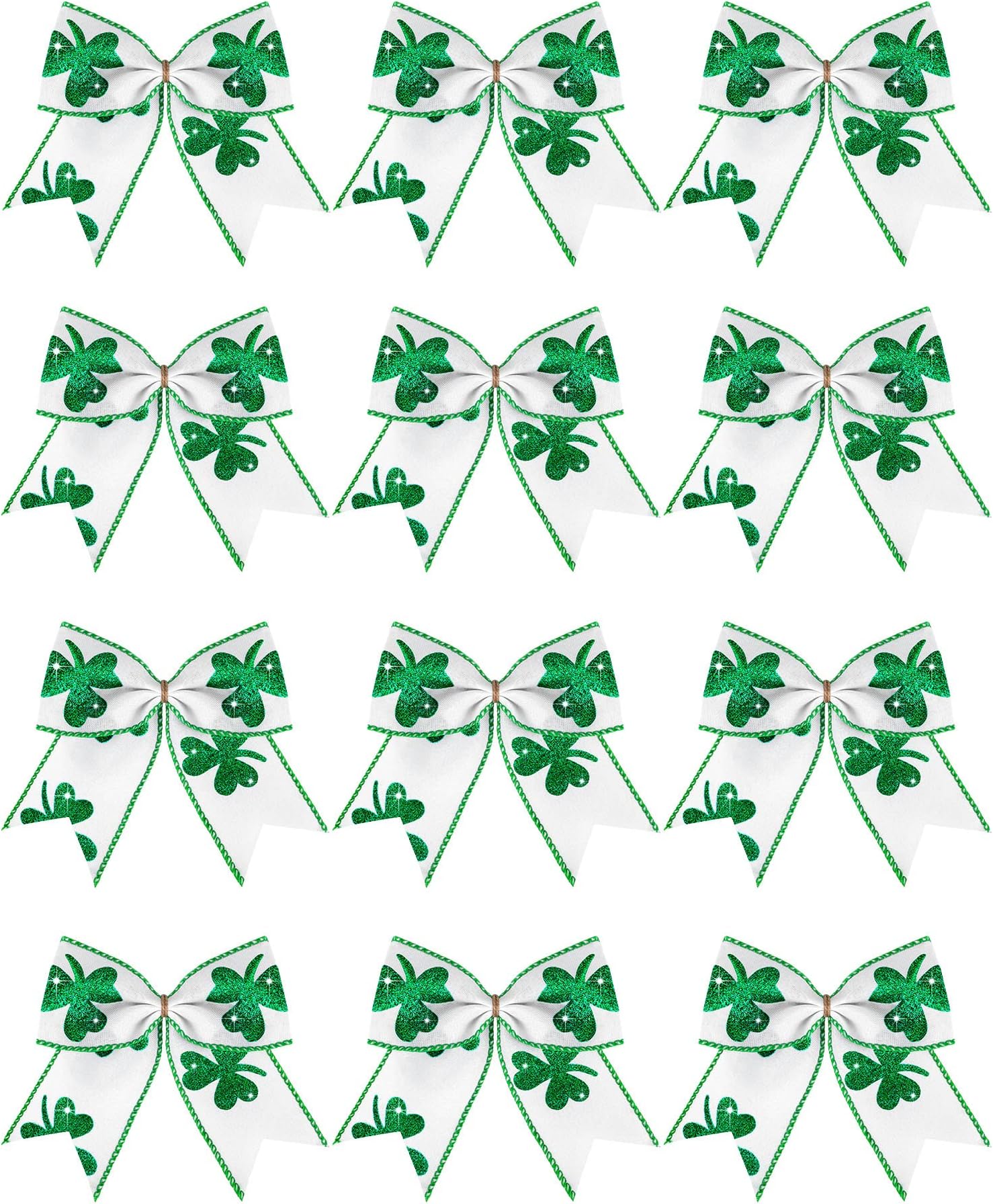 Amazon.com: 12 Pcs St. Patrick's Day Wreath Bow St. Patrick's Day ...