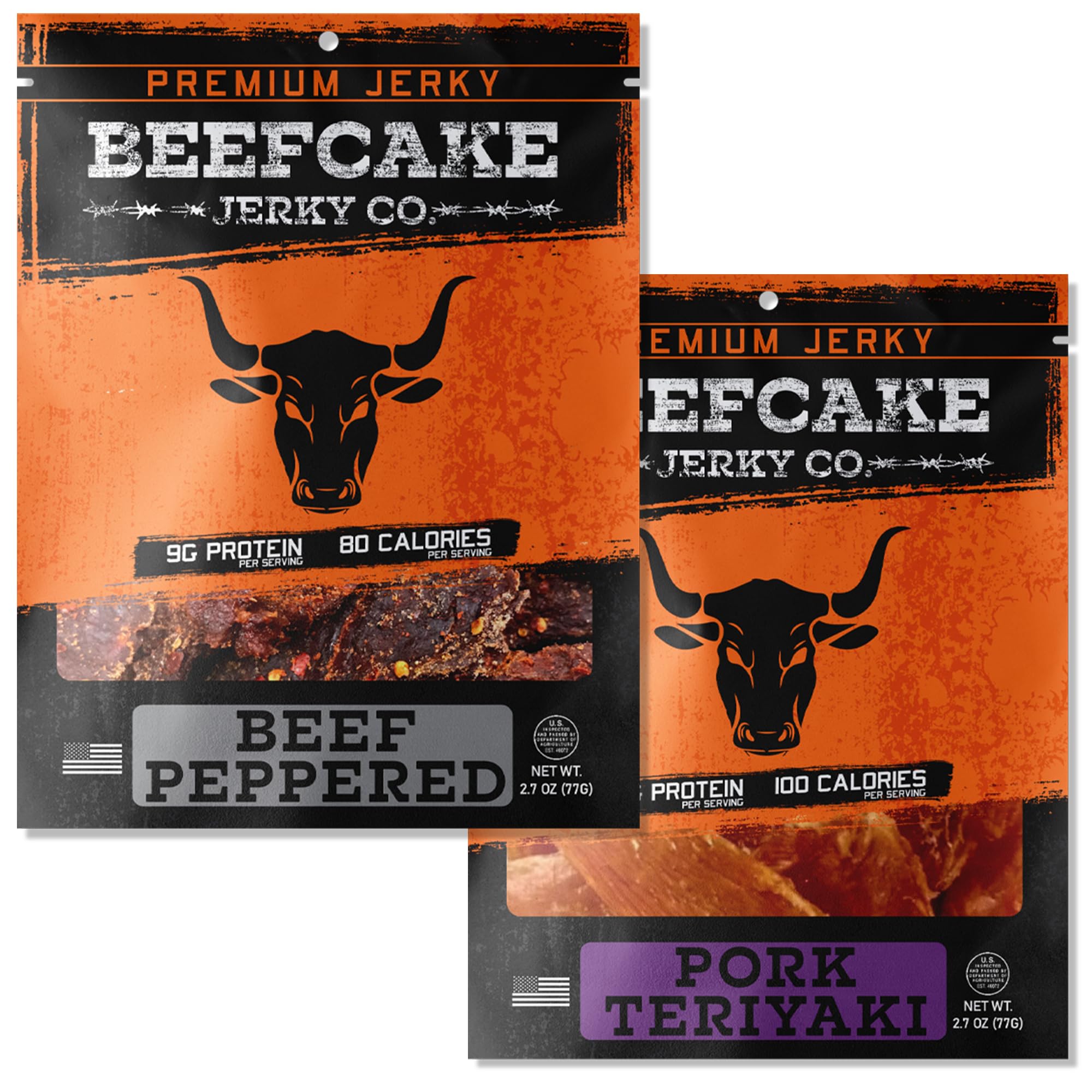Amazon.com: BEEFCAKE Jerky Pork Lover Variety Pack, Beef Jerky ...