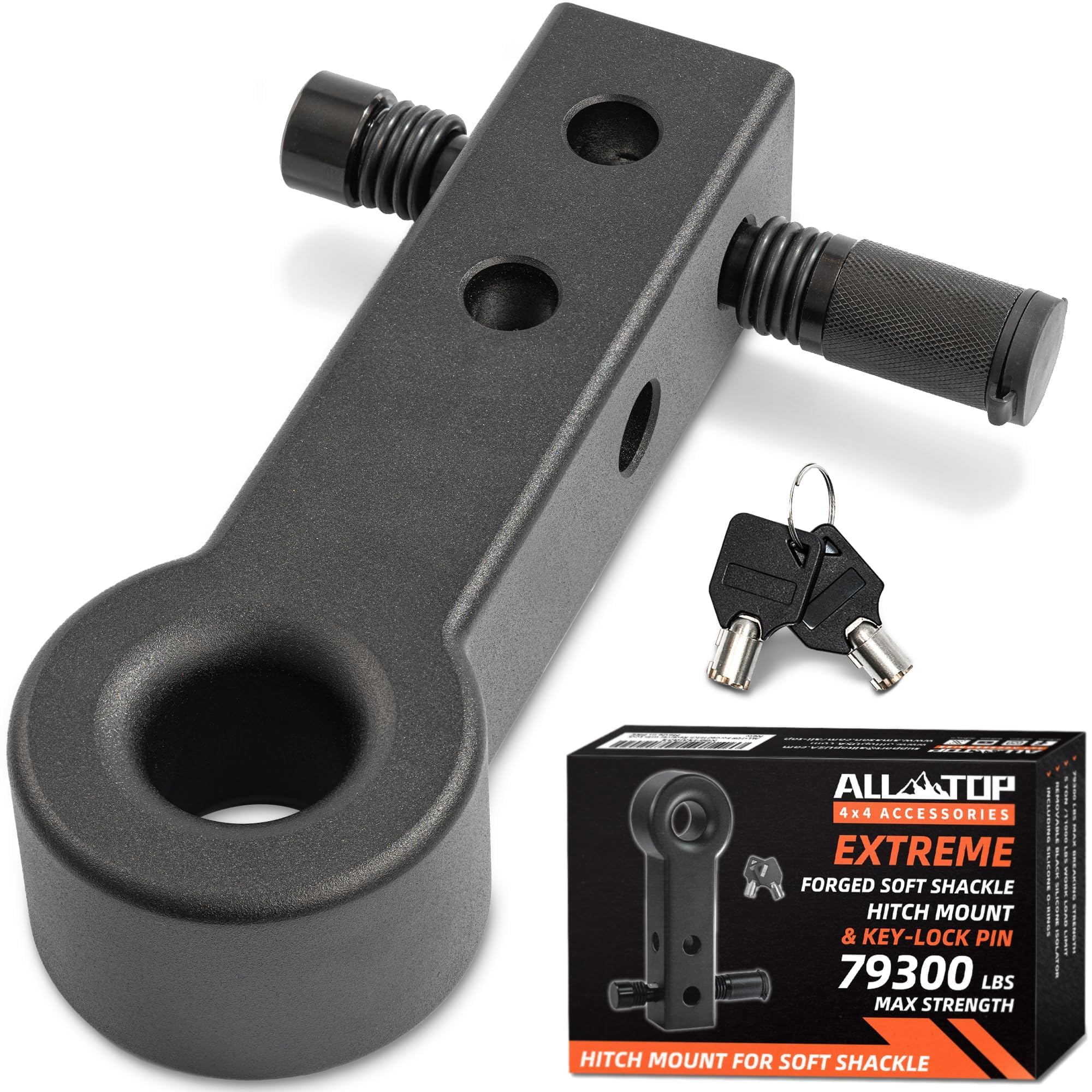 Amazon.com: ALL-TOP Soft Shackle Hitch Mount for 2" Receiver, 79300Lbs ...