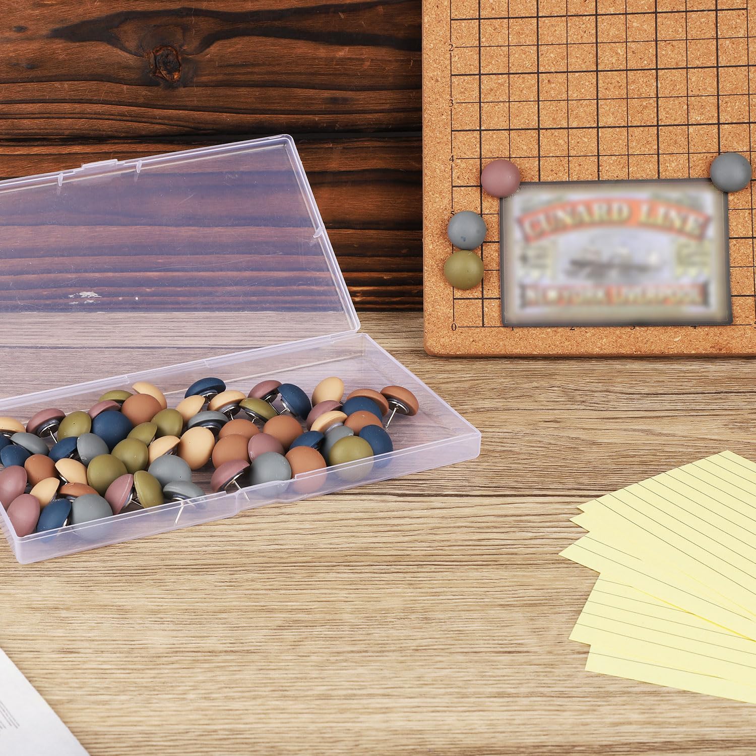 Cork Board Accessories 60PC Matte Push Pins - For Cork Boards ...