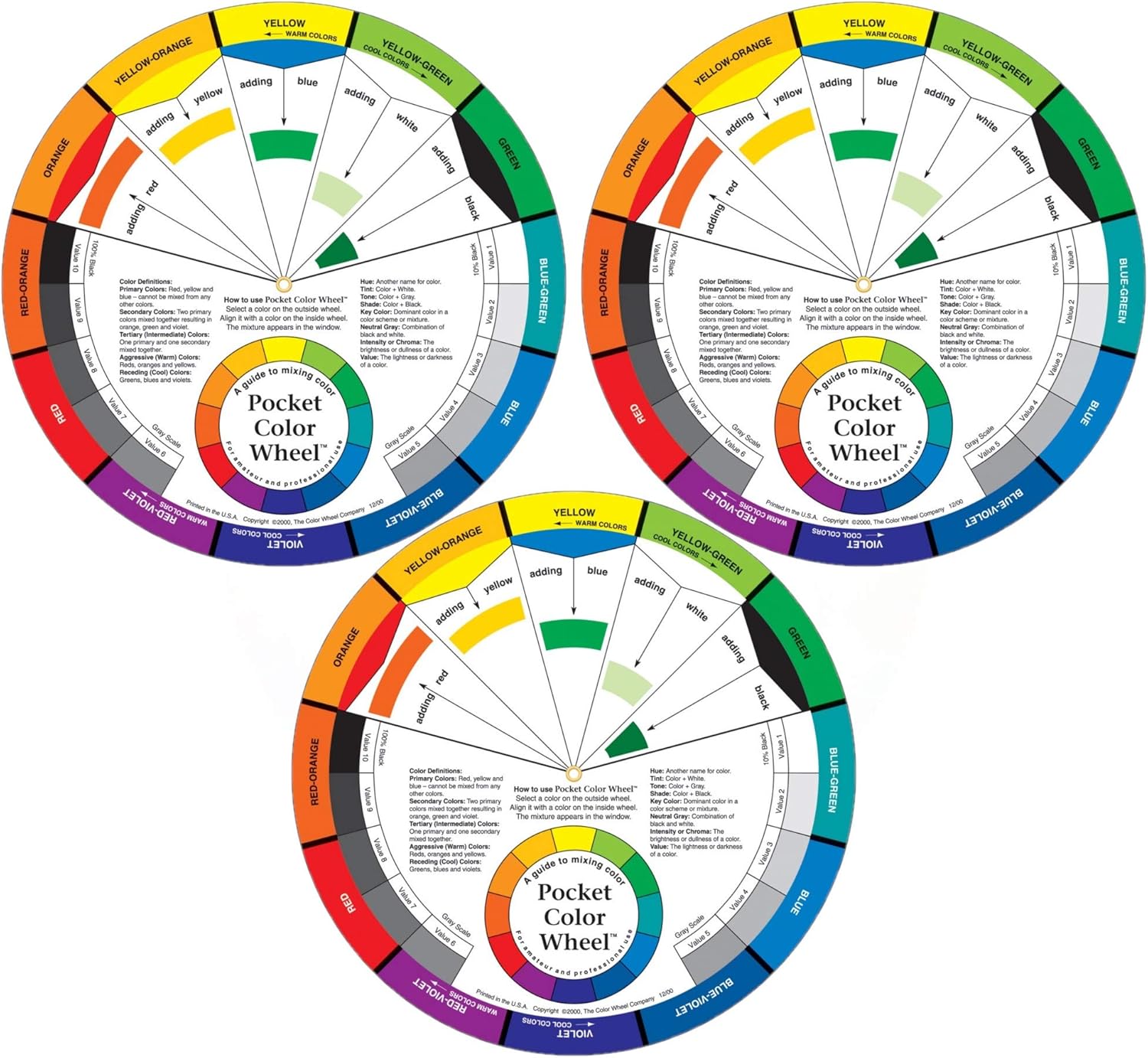Cox 133343 Color Wheel 9-1/4" (Pack of 3) (3) : Amazon.co.uk: Home ...