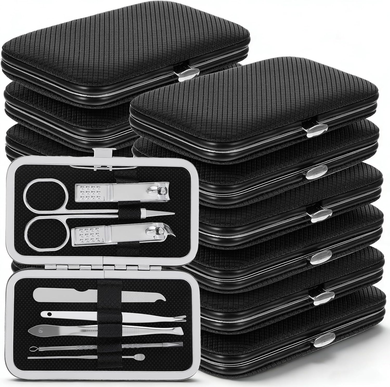 Amazon.com : 12 Sets Nail Clippers Pedicure Kit Manicure Set for Men, 8 ...