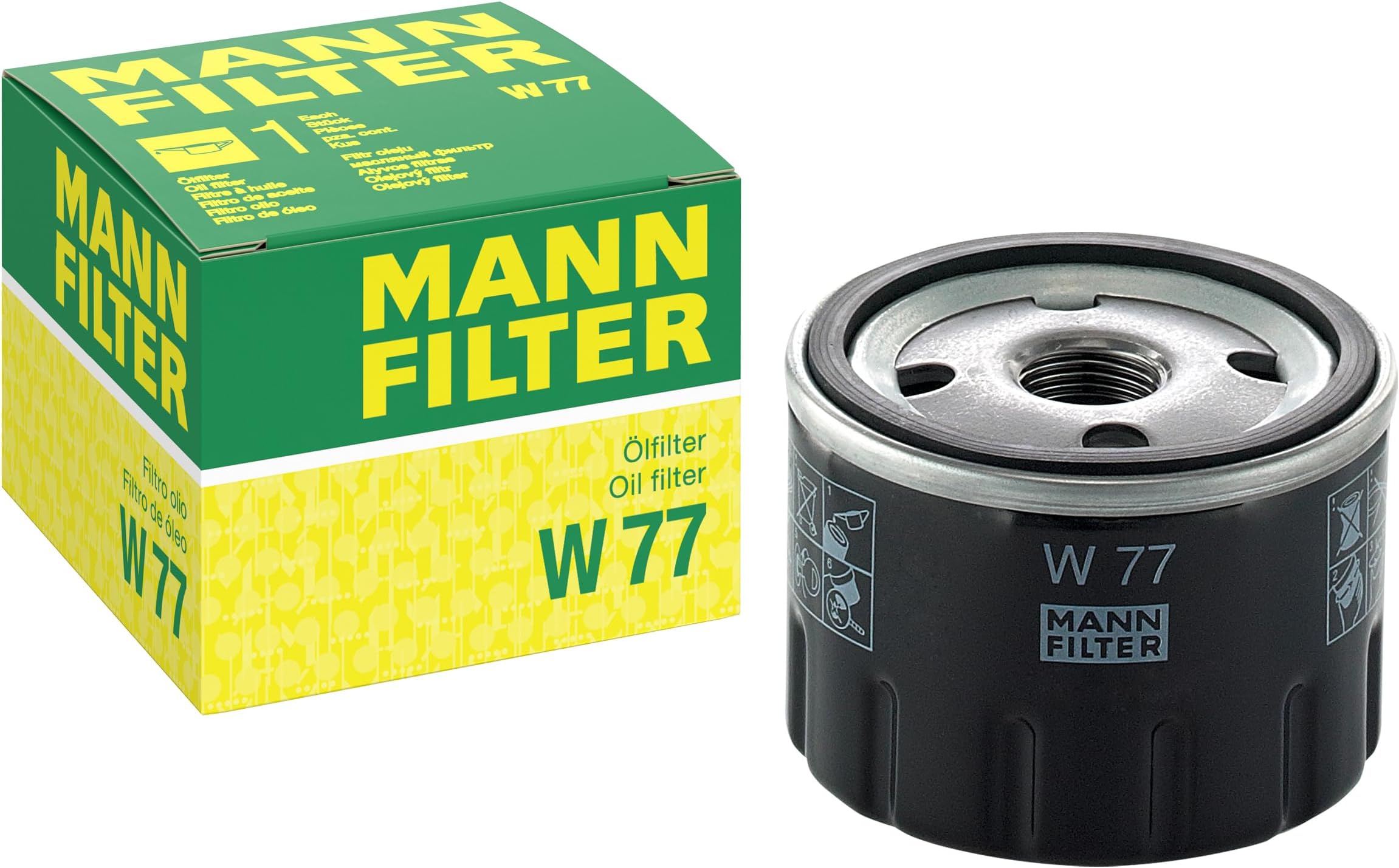 Amazon.com: Mann Filter W77 Spin-On Oil Filter : Automotive