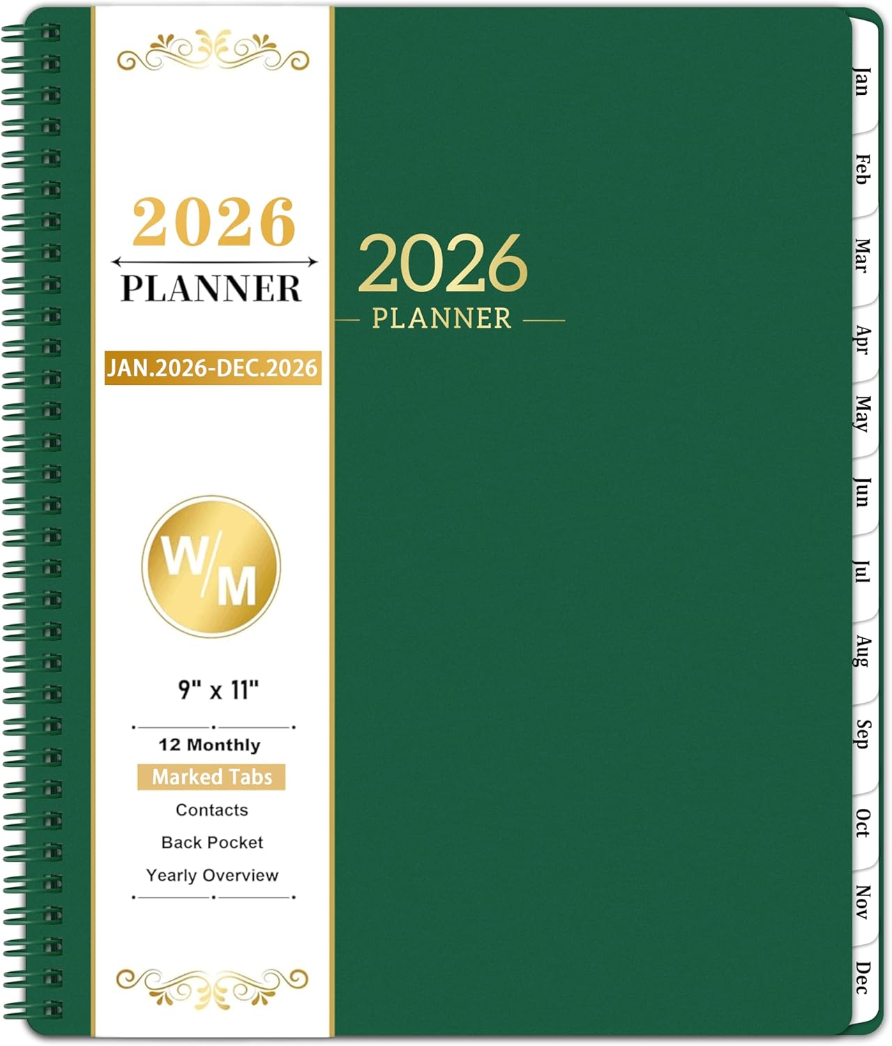 Amazon.com : 2026 Planner - JAN.2026 - DEC.2026, 2026 Planner Weekly and Monthly, 9" x 11", 2026 ...