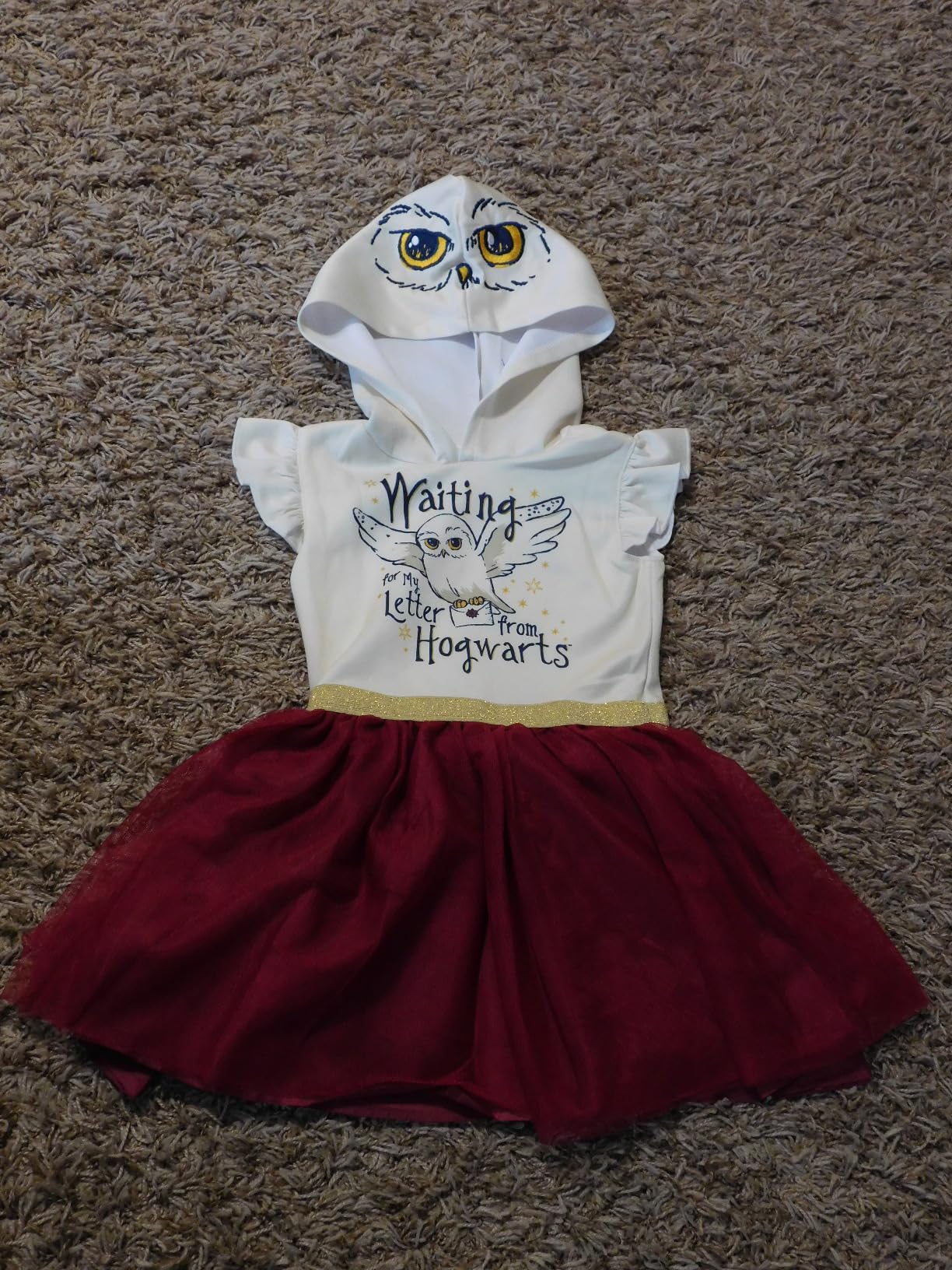 Amazon.com: Harry Potter Hedwig Owl Girls Mesh Tulle Dress Little Kid ...