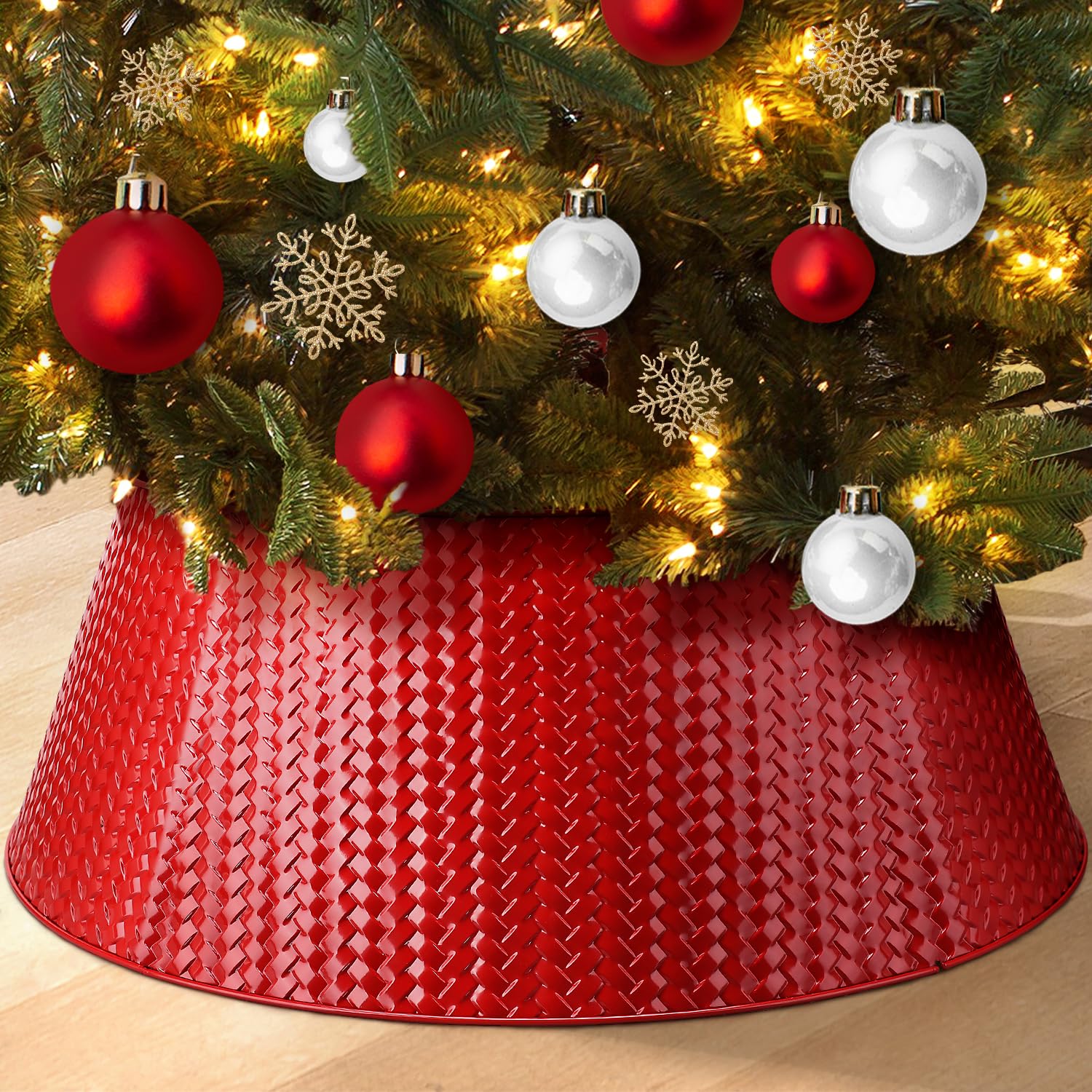 Snapklik.com : Metal Christmas Tree Collar, 28 Inch Christmas Tree ...