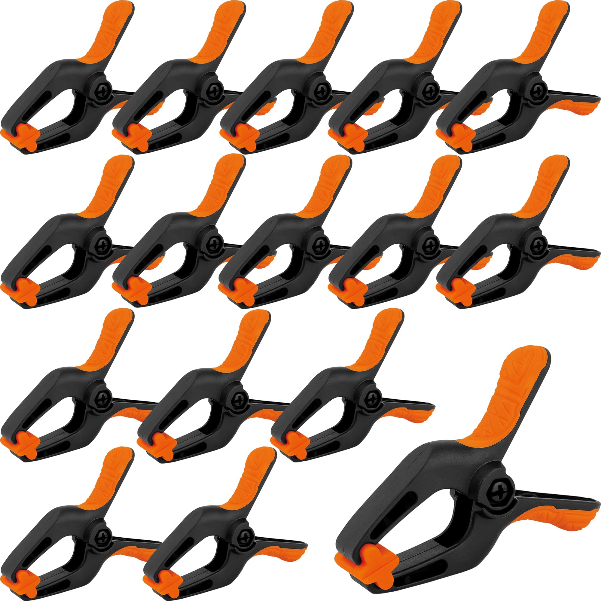 Snapklik.com : HORUSDY 16-Pack Spring Clamps Heavy Duty, 3-inch Mini ...
