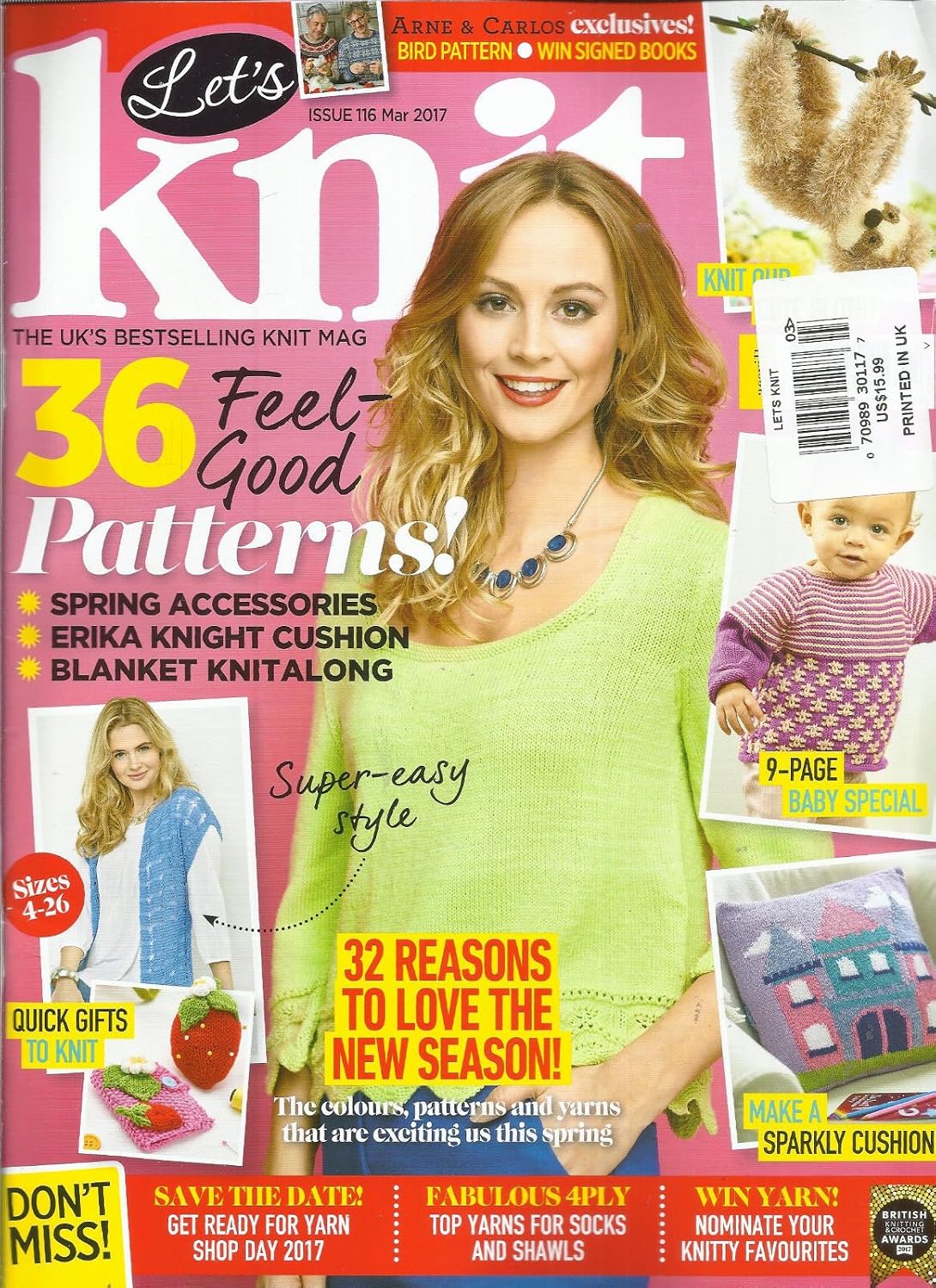 Amazon.com: LET'S KNIT, ISSUE,116 MARCH, 2017 (THE UK'S BEST SELLING ...
