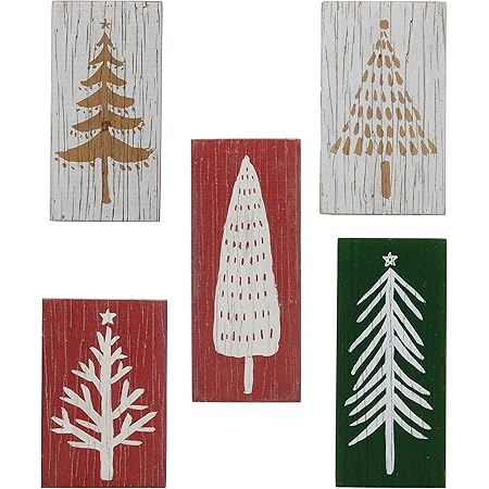 Amazon.com: Creative Co-Op 3-1/2"L-4" L x 6-1/4"H-8-1/2 H Wood Block ...