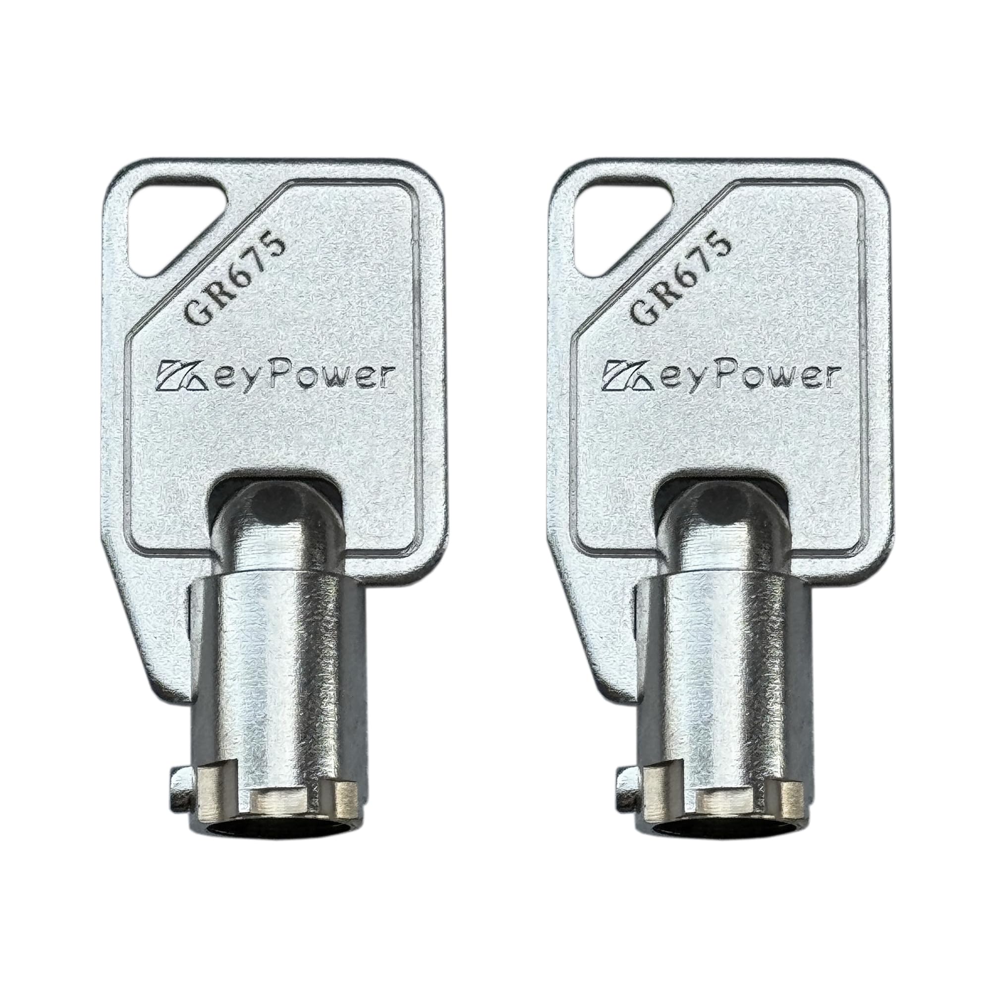 KeyPower Keys (2) GR675 Tubular Key for Greenwald Commercial Washer ...