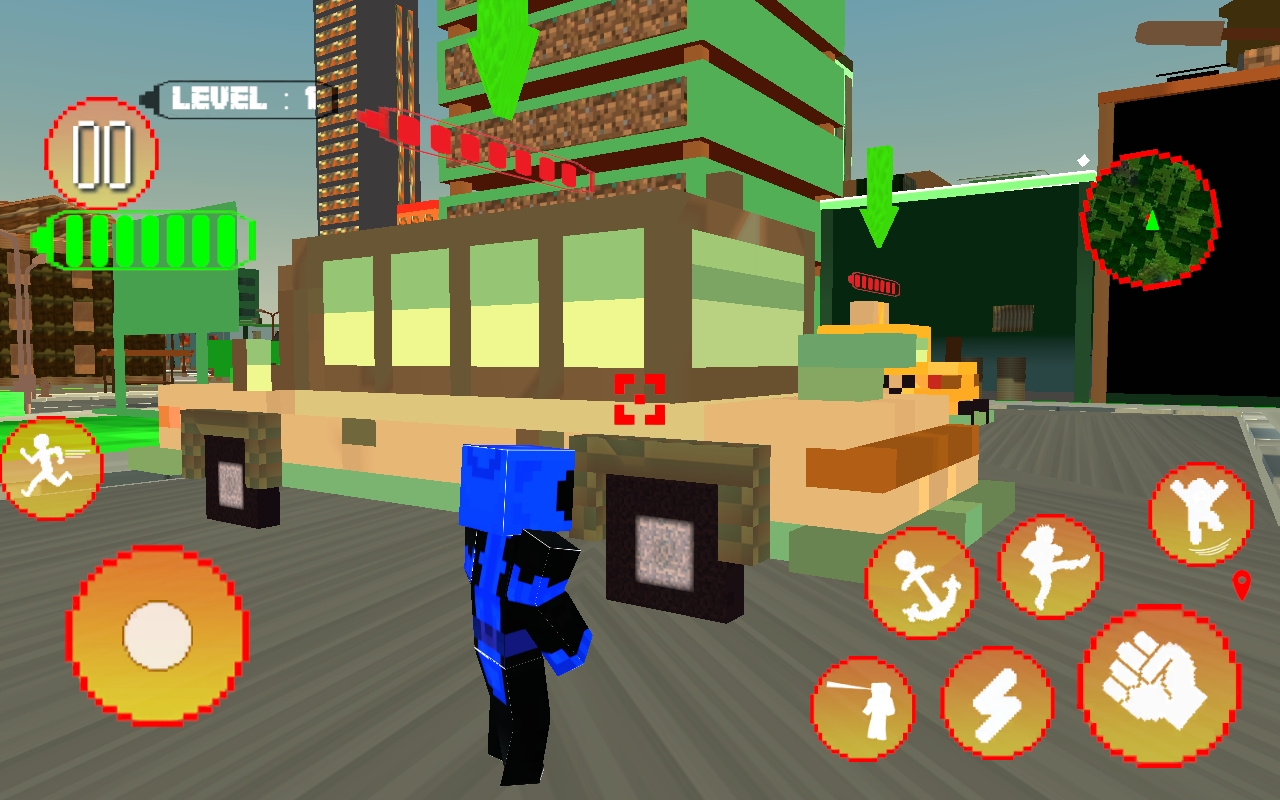 Spider Rope Craft Hero Games, Block Craft Rope Hero Fighting Superhero ...