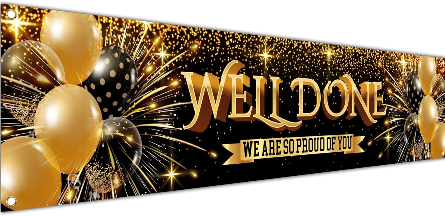 Amazon.com: Well Done Banner - Congratulations Banner - Congratulations ...