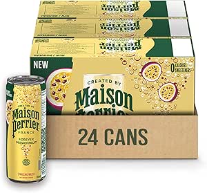 MAISON PERRIER Forever Passion Fruit, Sparkling Water Beverage, Natural Passion Fruit Flavour ...