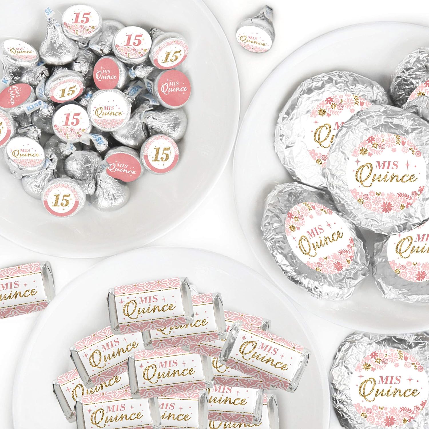 Amazon.com: Big Dot of Happiness Mis Quince Anos - Mini Candy Bar ...