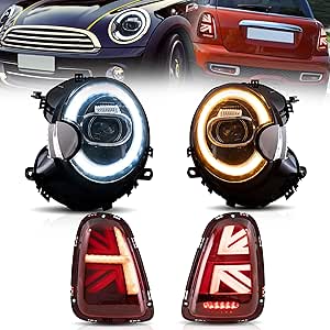 Amazon.com: VLAND Headlights Assembly + Red Taillights Fit for 2007 ...