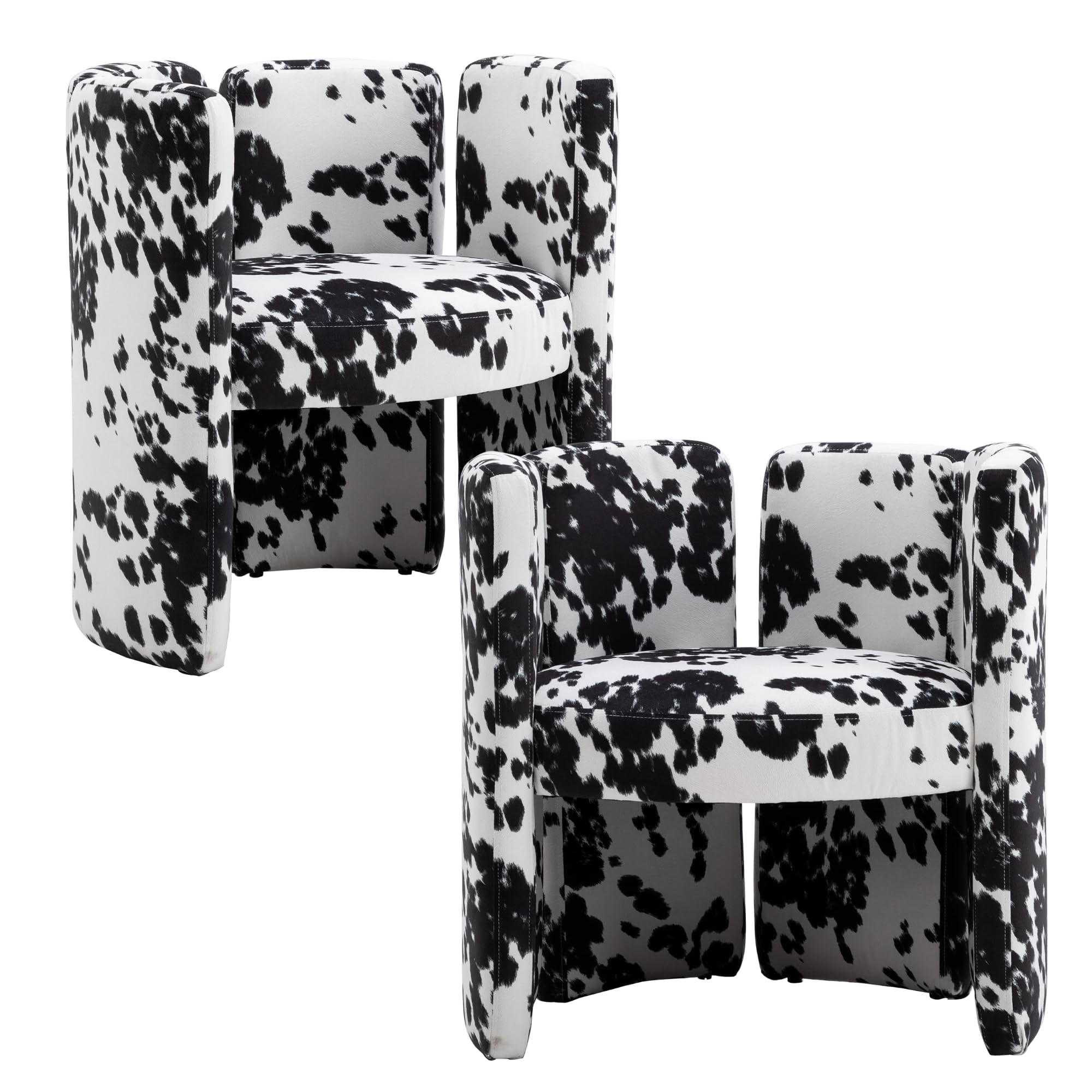 Amazon.com - chairus Modern Dining Chairs Set of 2 Unique Sherpa Barrel ...