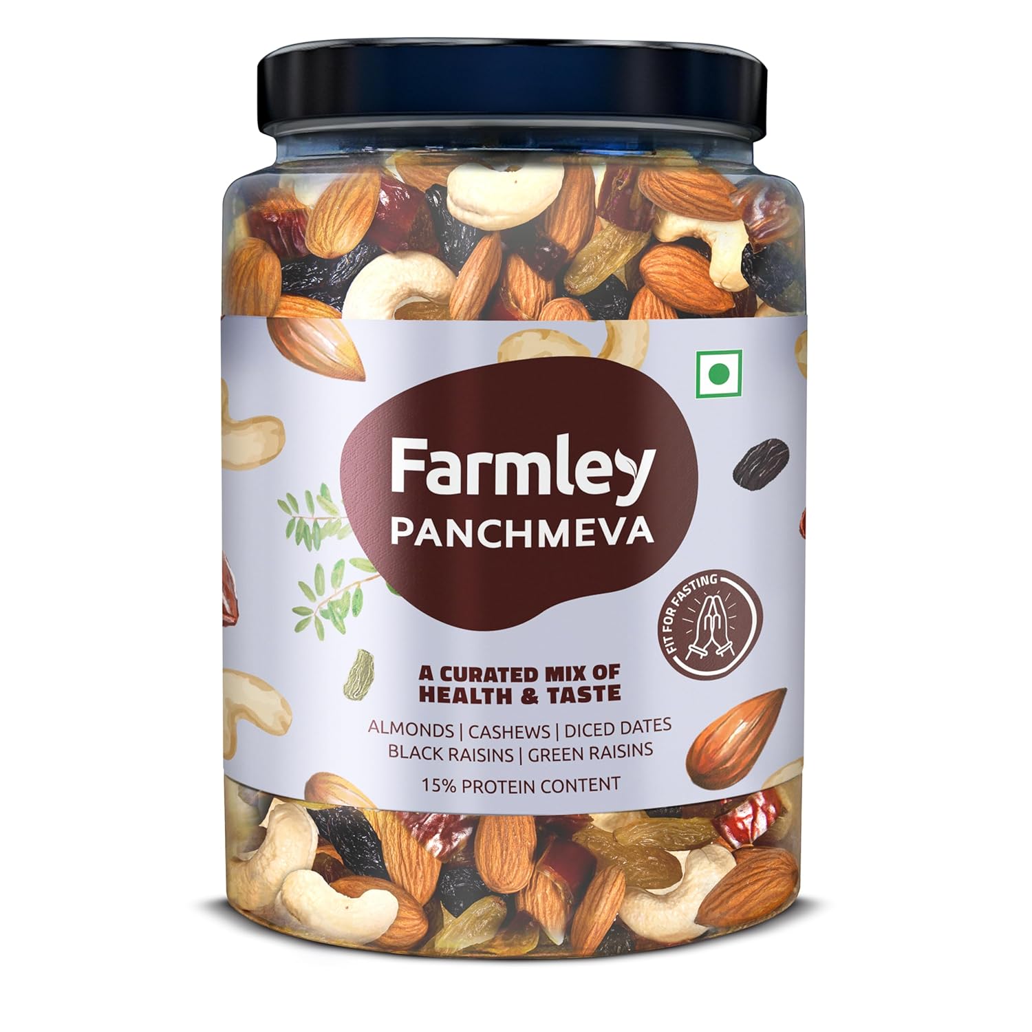 Farmley Panchmeva Healthy Dry Fruits Mix, 1 Kg, Fit for Fasting ...