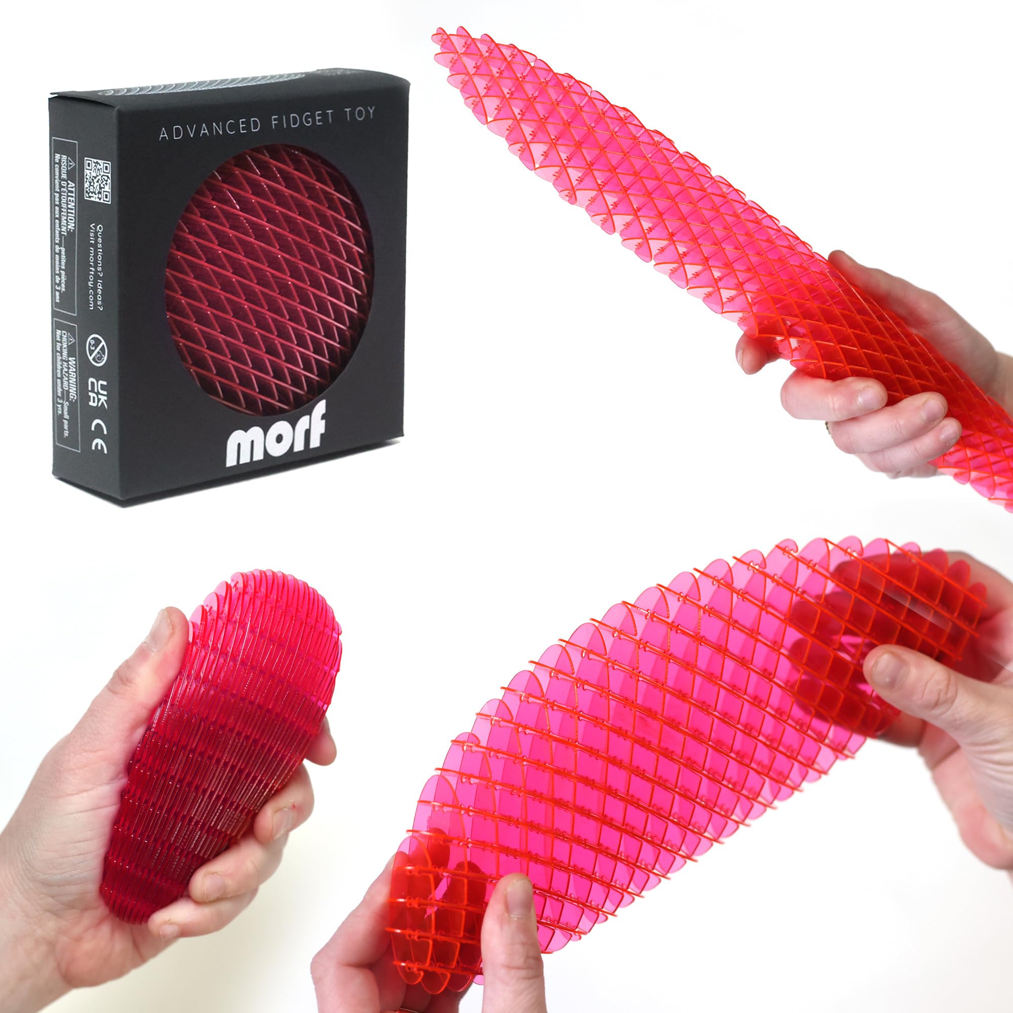 Amazon.com: Morf Fidget Worm Toy - Desk Fidgets for Adults - Quiet Morf ...