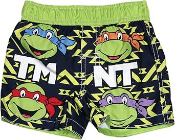 Nickelodeon Toddler Boys Teenage Mutant Ninja Turtles Swim Trunk (Black ...