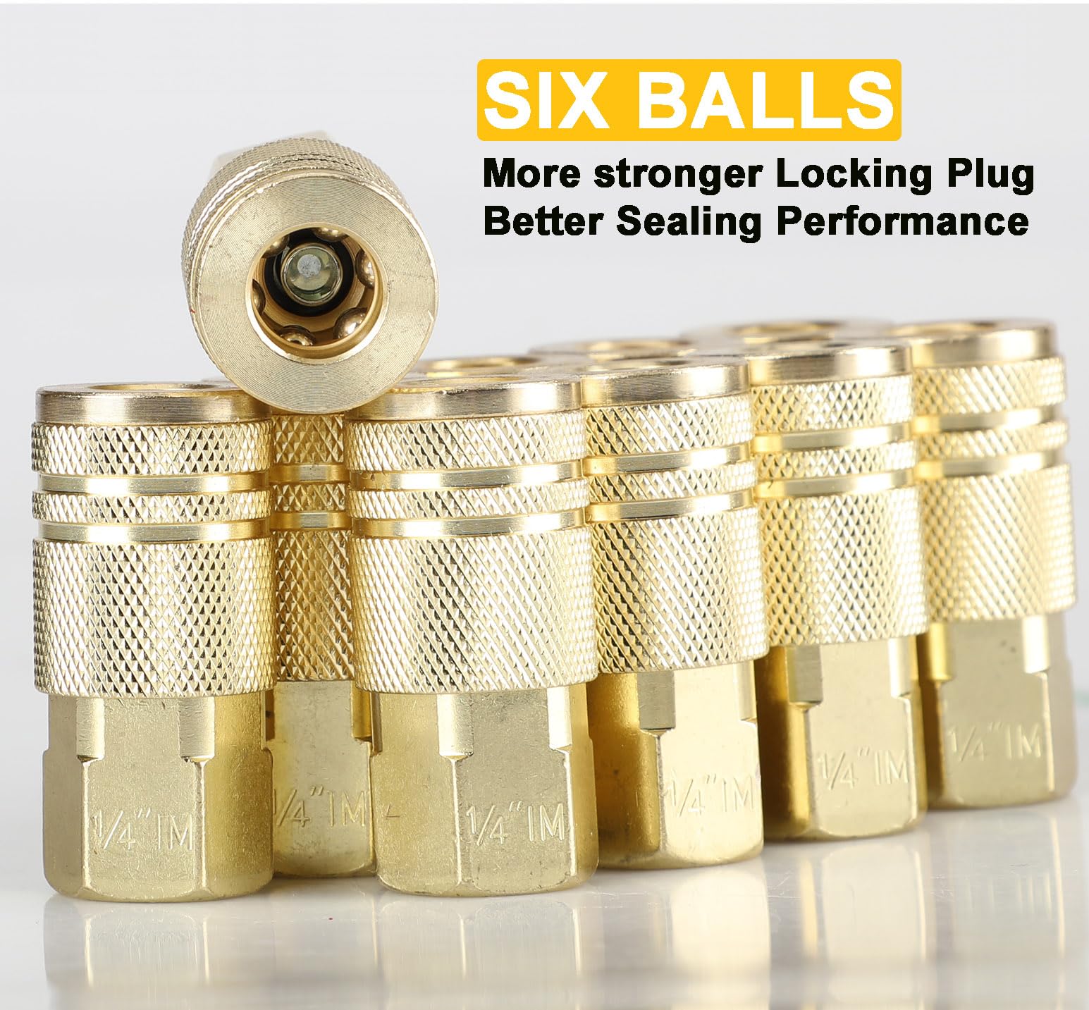 Snapklik.com : 10 Pieces Steel Industrial Air Coupler Set, Quick ...