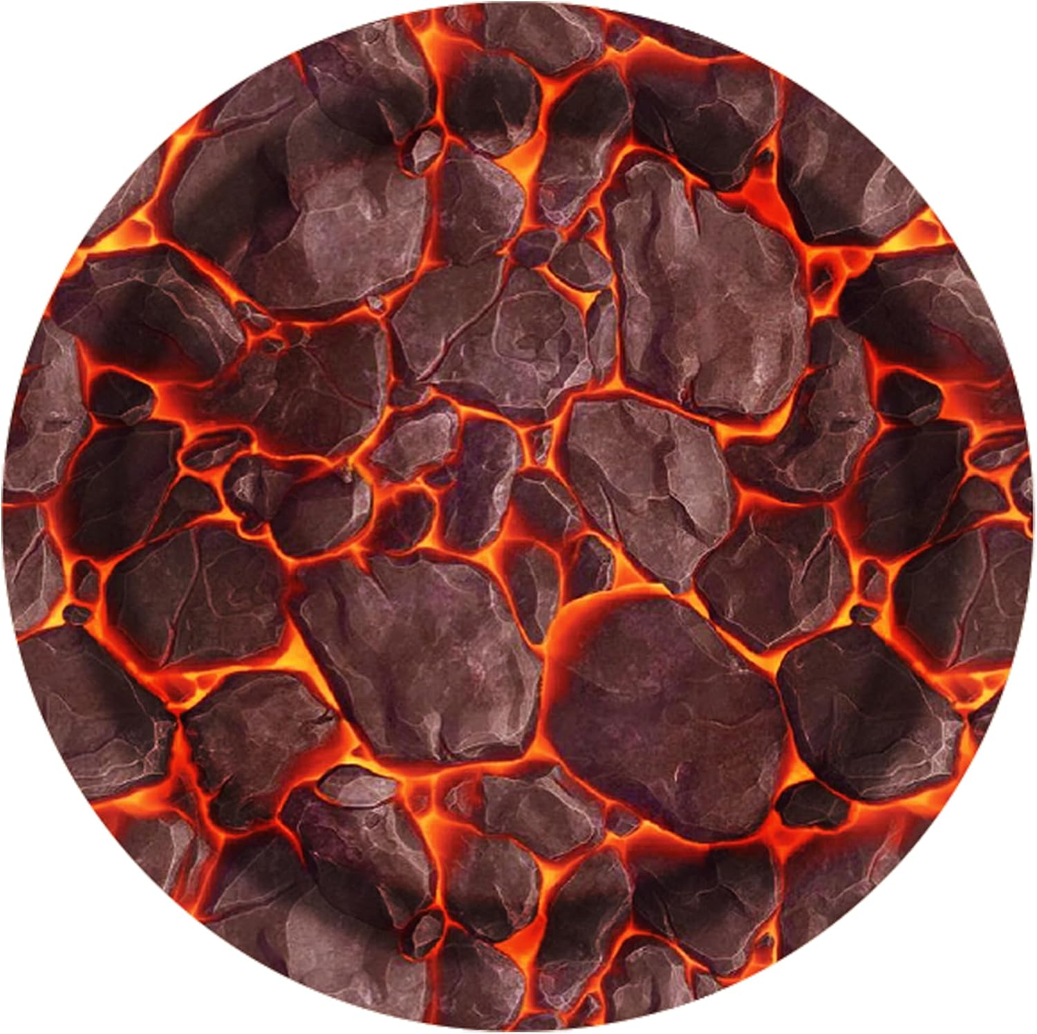 Amazon.com: 24pcs 7 inches Volcano Theme Disposable Paper Plates ...