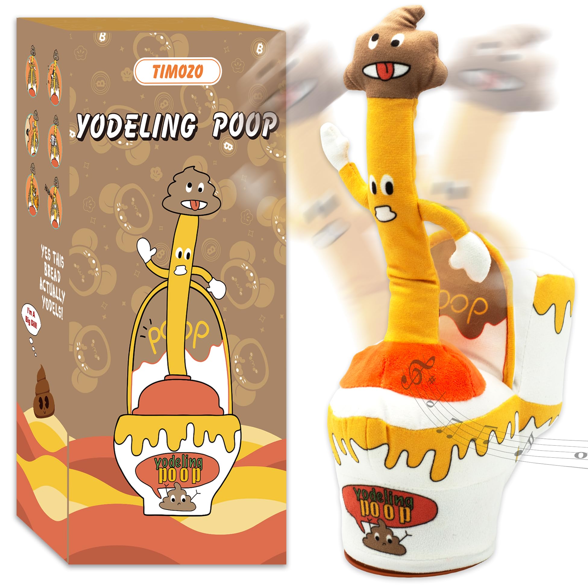 Amazon.com: Dancing Toilet Plunger, Talking Singing Yodeling Pickle ...